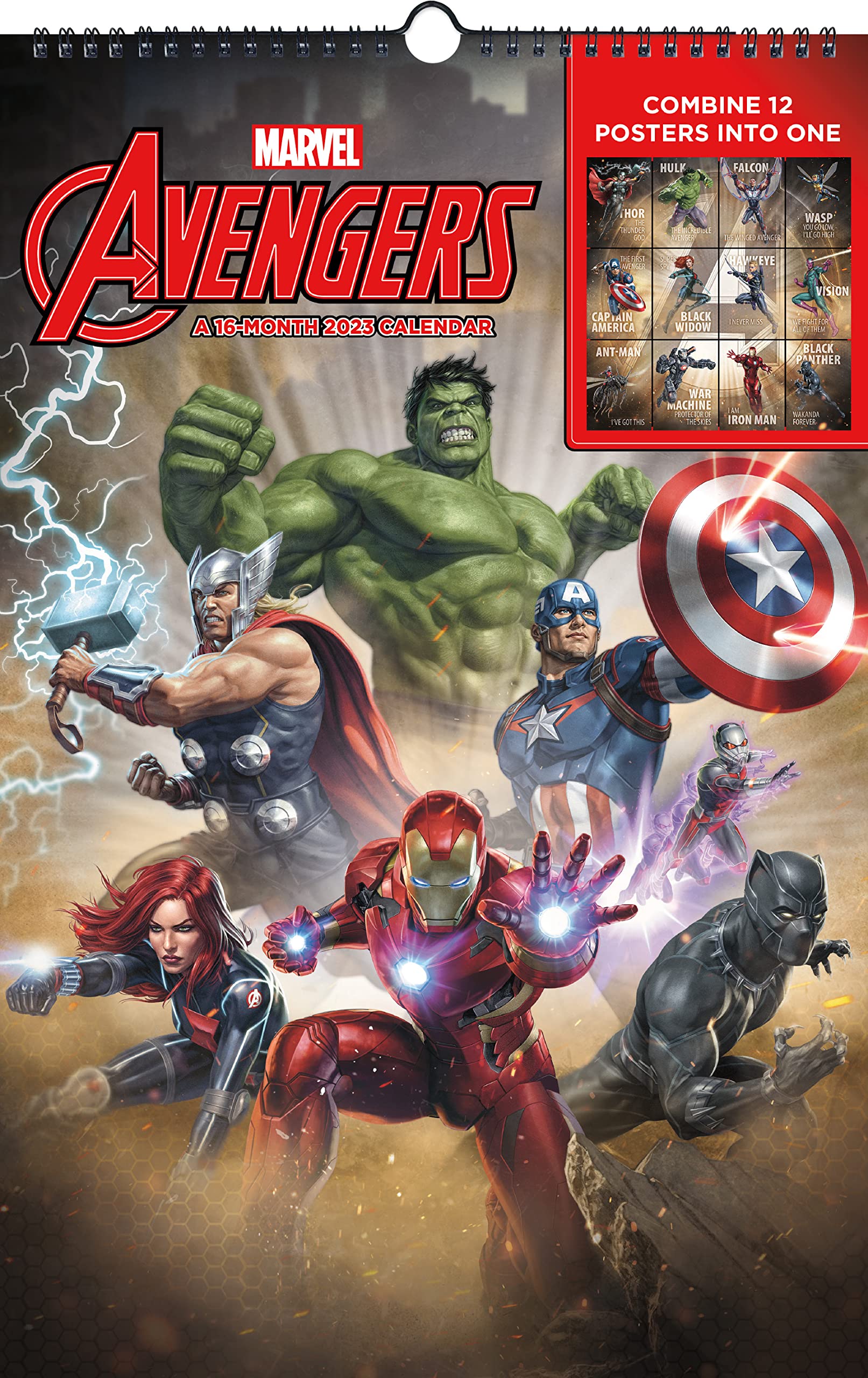 2023 Marvel Avengers Oversized Poster Calendar: Trends International ...