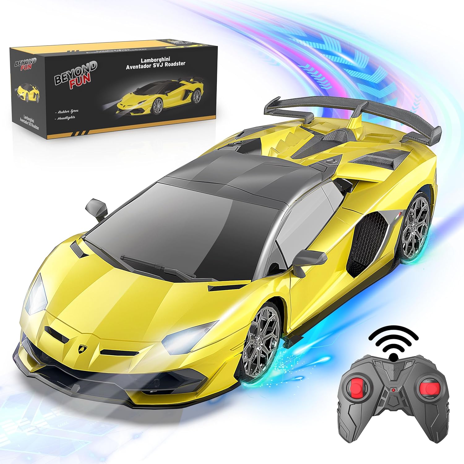 Amazon.com: Remote Control Car , 1:24 Lamborghini Officially Licensed RC Series , 2.4Ghz ...