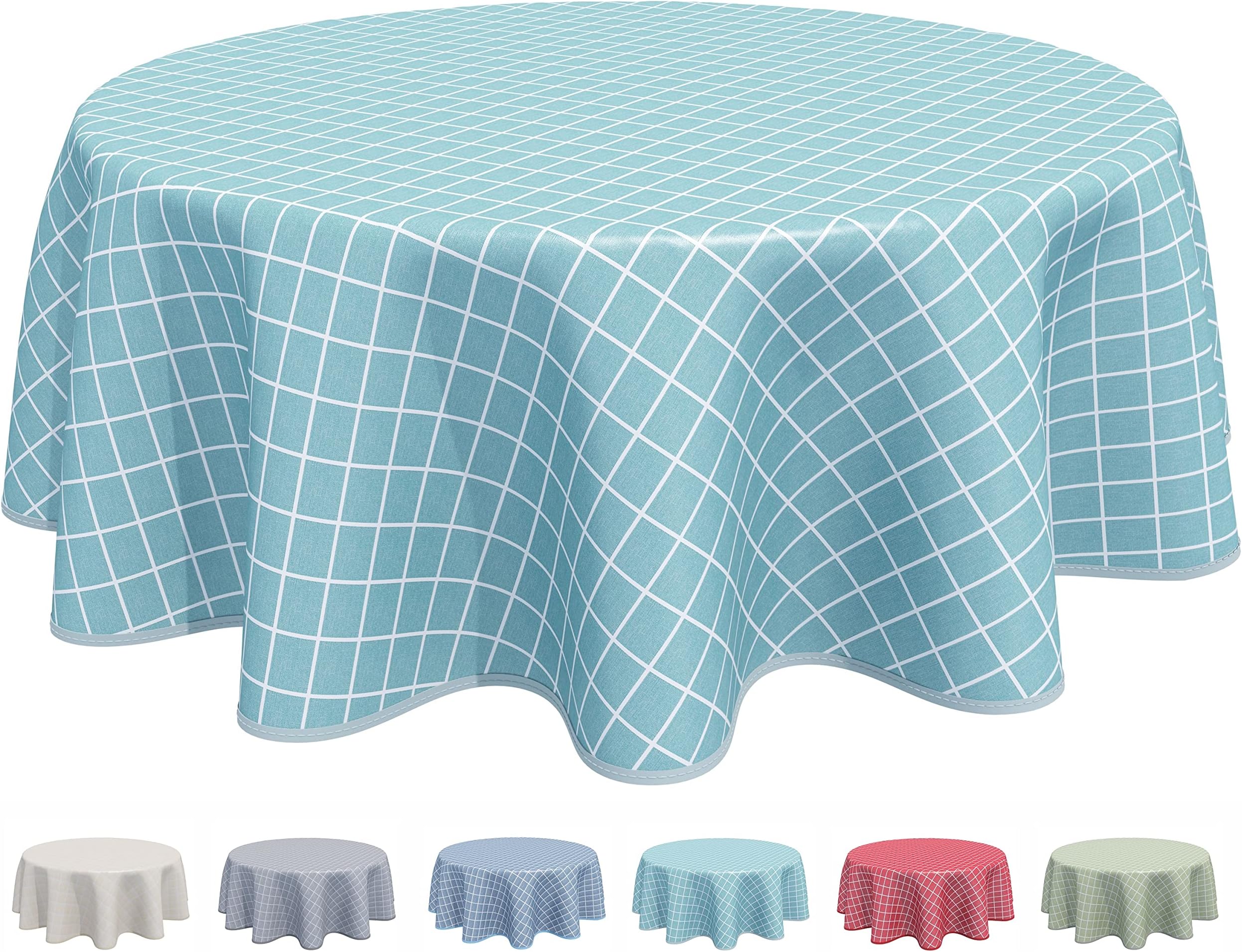 Home Direct Round Oilcloth PVC Wipe Clean Tablecloth Table Cover 160cm ...