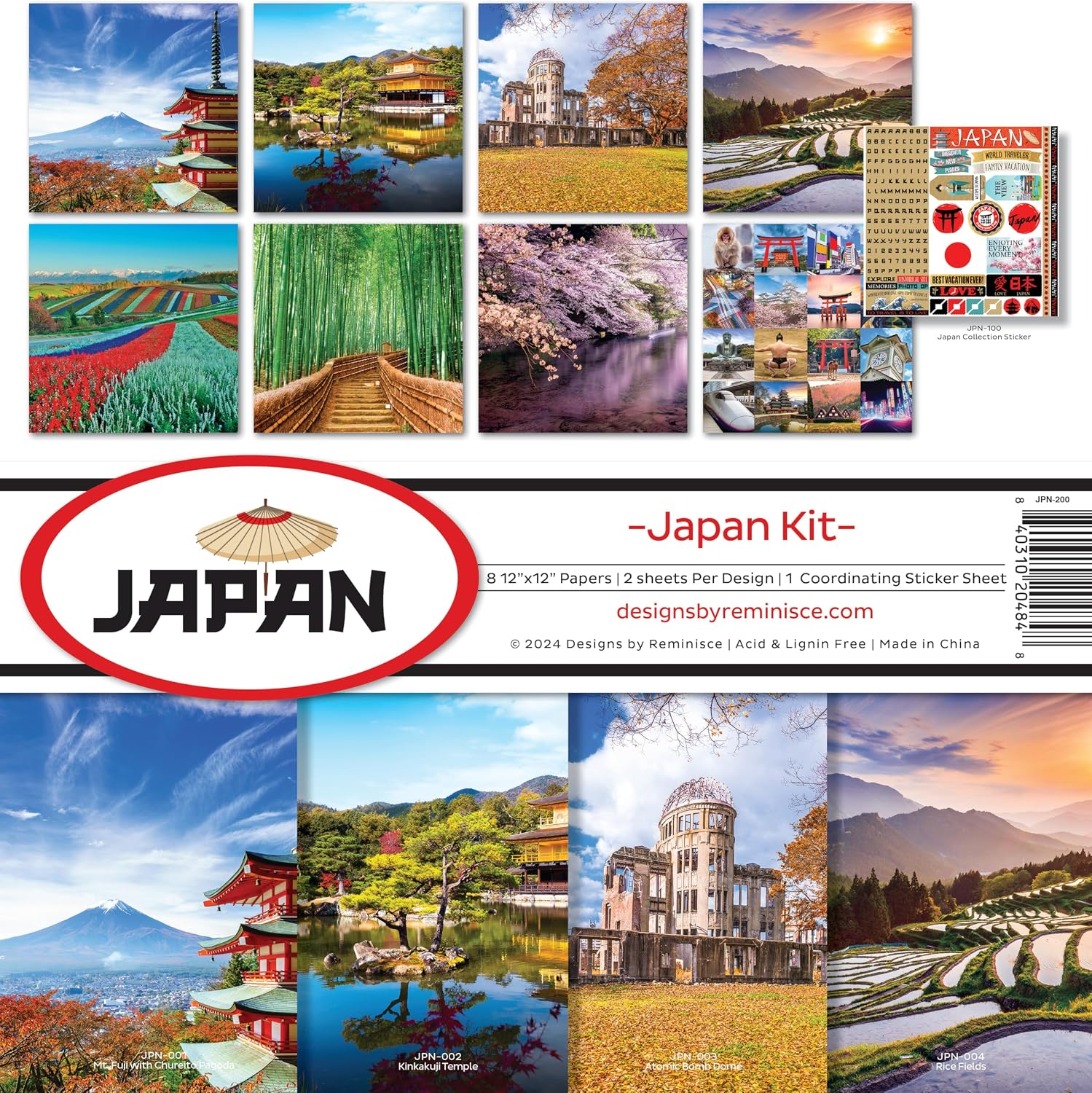 Amazon.com: Reminisce Japan Scrapbook Collection Kit