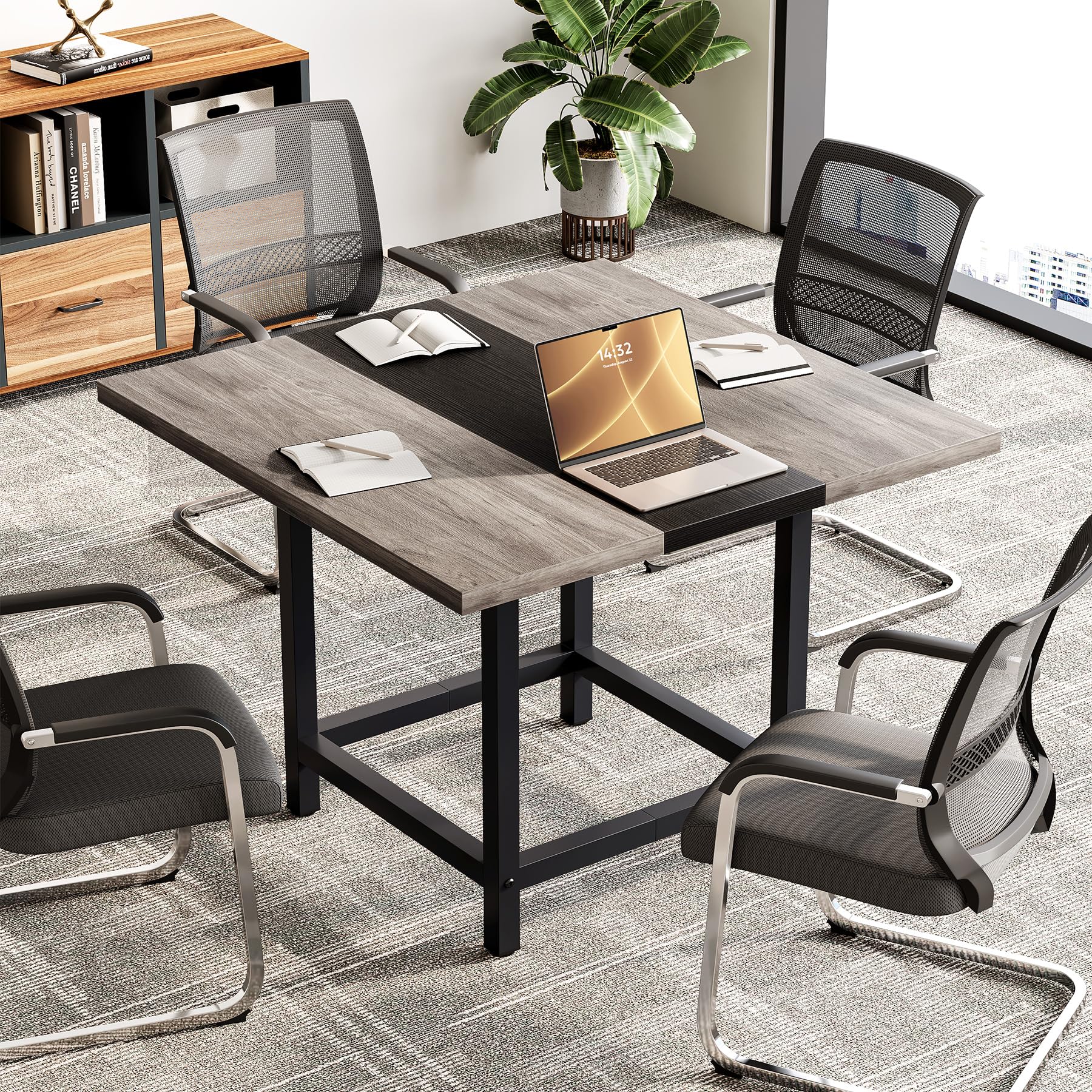 Multipurpose Square Table LITTLE TREE 39-Inch Square Conference ...