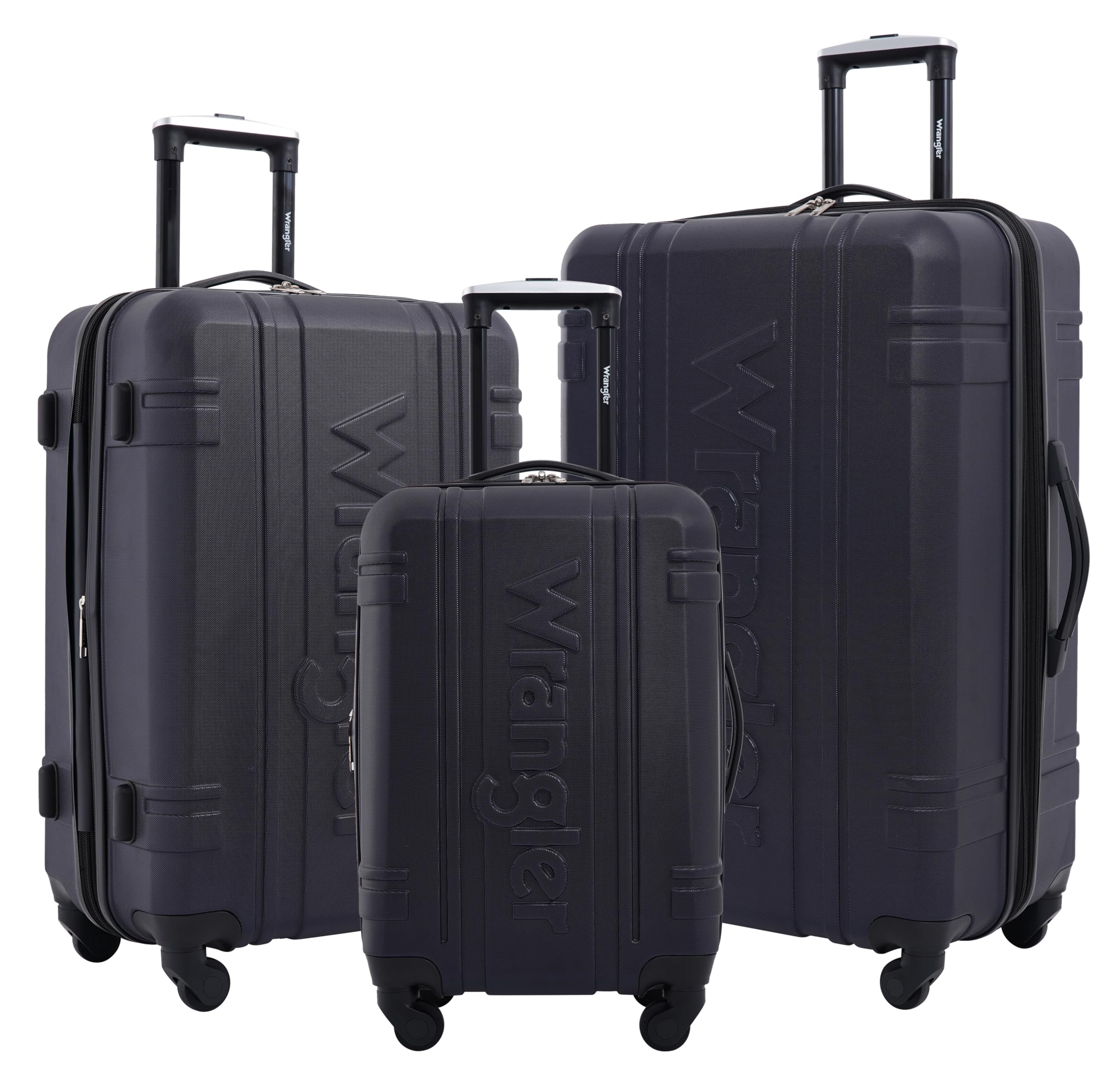Amazon.com | Wrangler Astral Travel Luggage, Dark Sapphire, 3 Piece Set ...