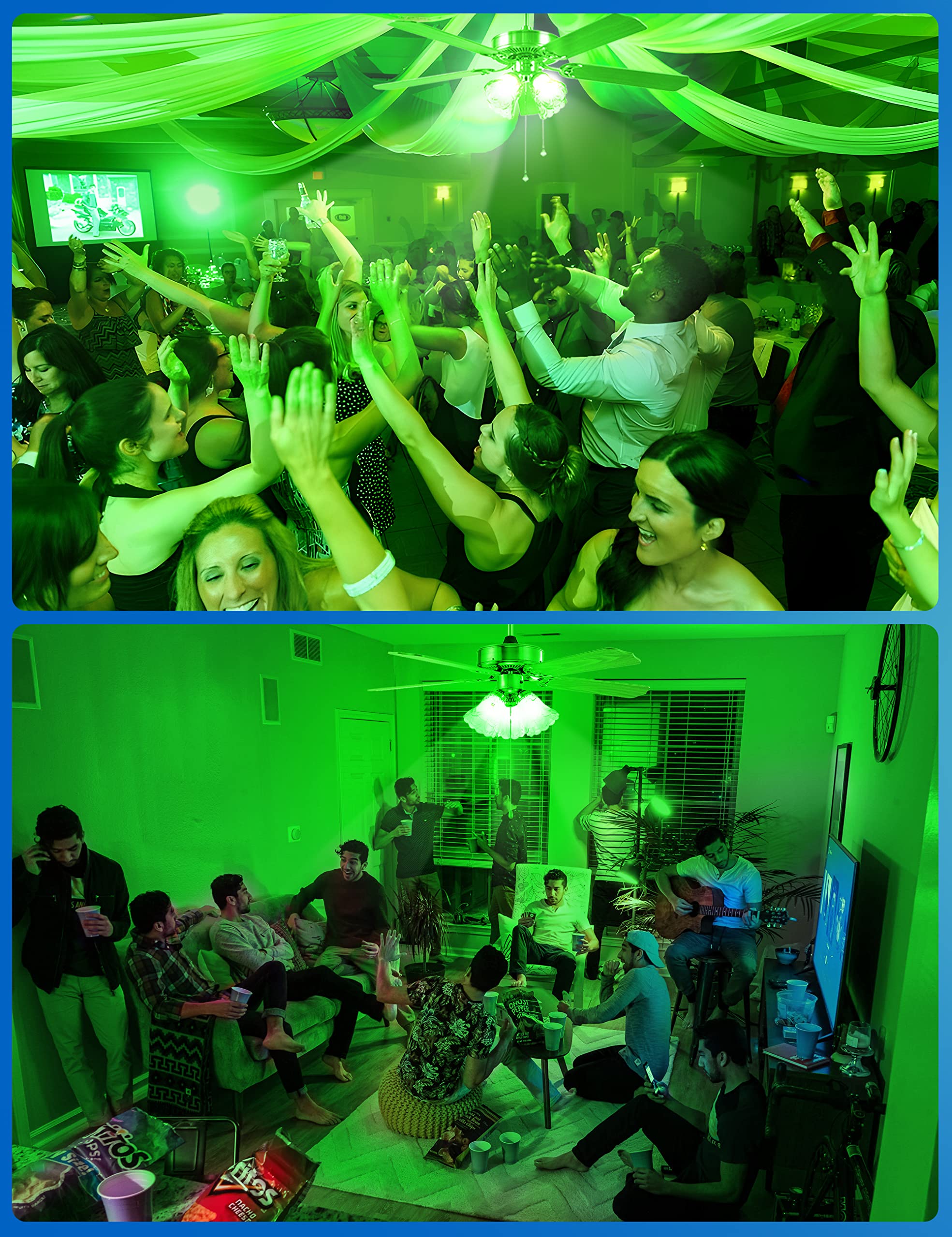 Snapklik.com : E12 LED Small Green Light Bulbs, Ceiling Fan Light Bulbs ...