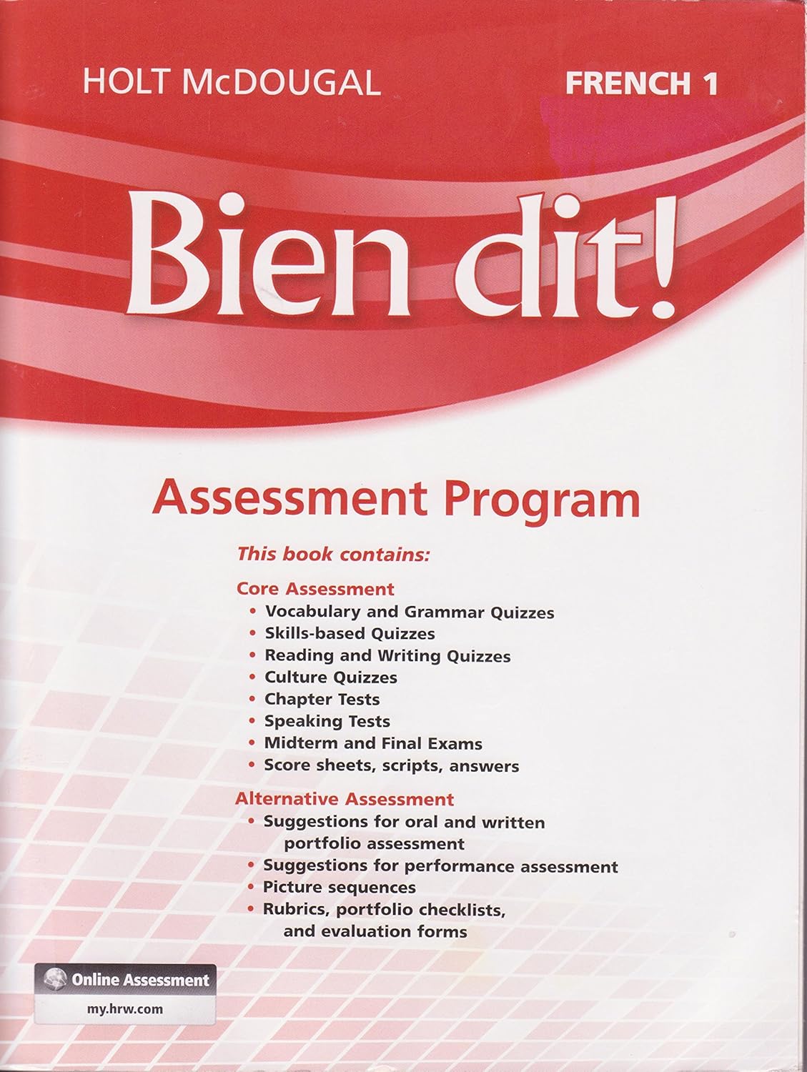 Buy Assessment Program (Bien Dit!, Level 1) Book Online at Low Prices ...