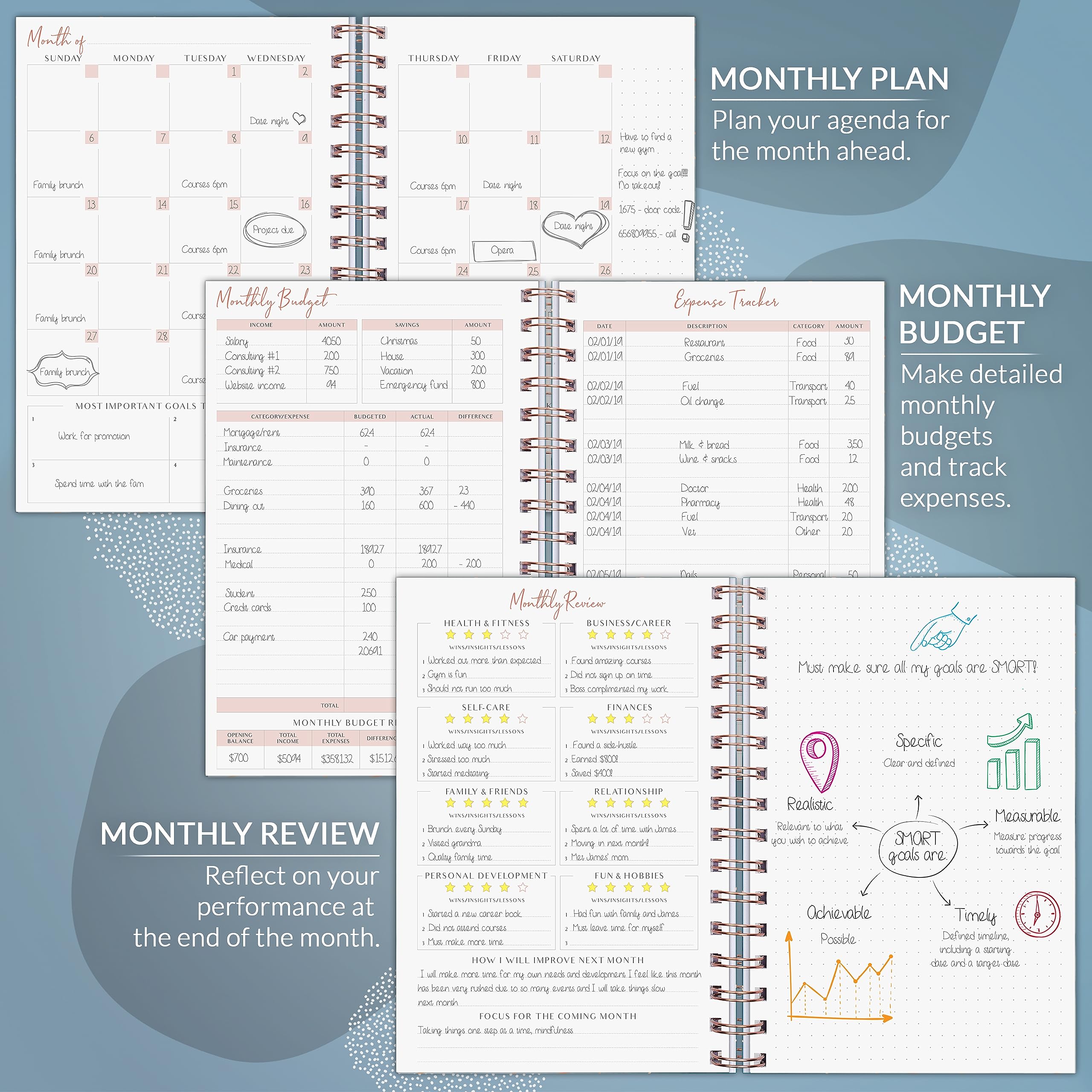 Snapklik.com : PLANBERRY Weekly Planner Undated Life Organizer & Budget ...