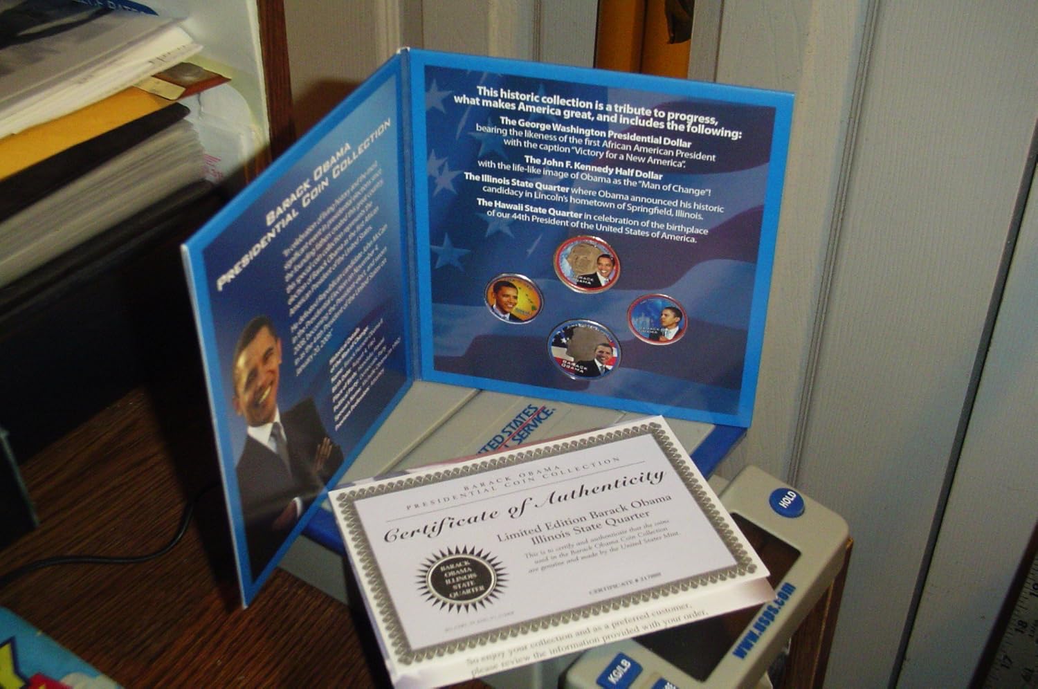 Amazon.com: BARACK OBAMA PRESIDENTIAL COIN COLLECTION SET OF 4 ...