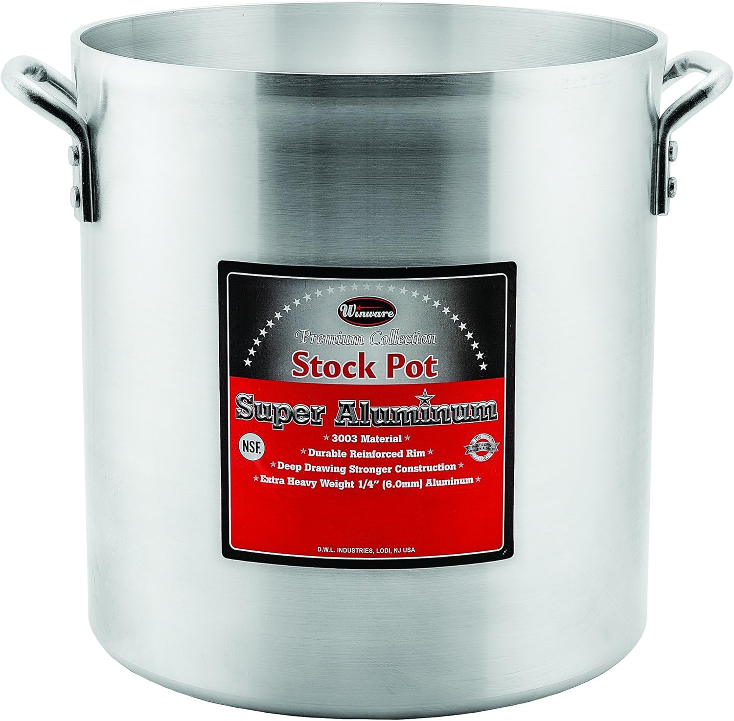 Amazon.com: Winco USA Super Aluminum Stock Pot, Extra Heavy Weight, 32 ...