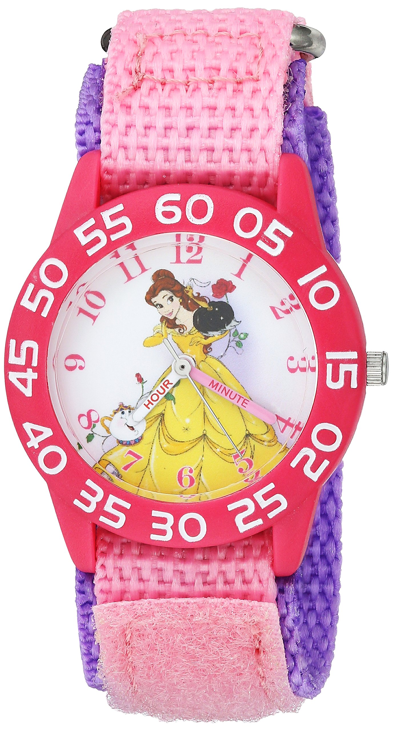Amazon.com: Disney Princess Kids' Plastic Time Teacher Analog Quartz ...