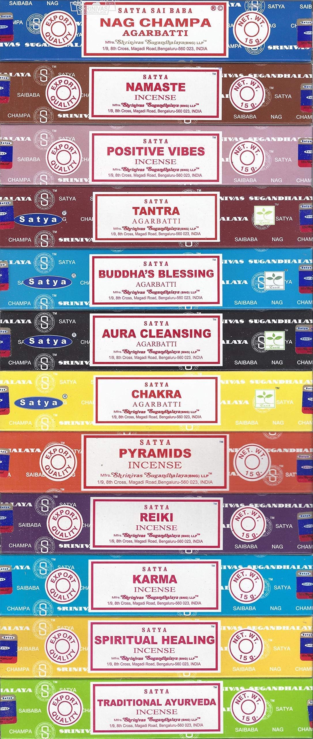 Amazon.com: Satya Nag Champa Midnight Edition : Meditation Incense ...