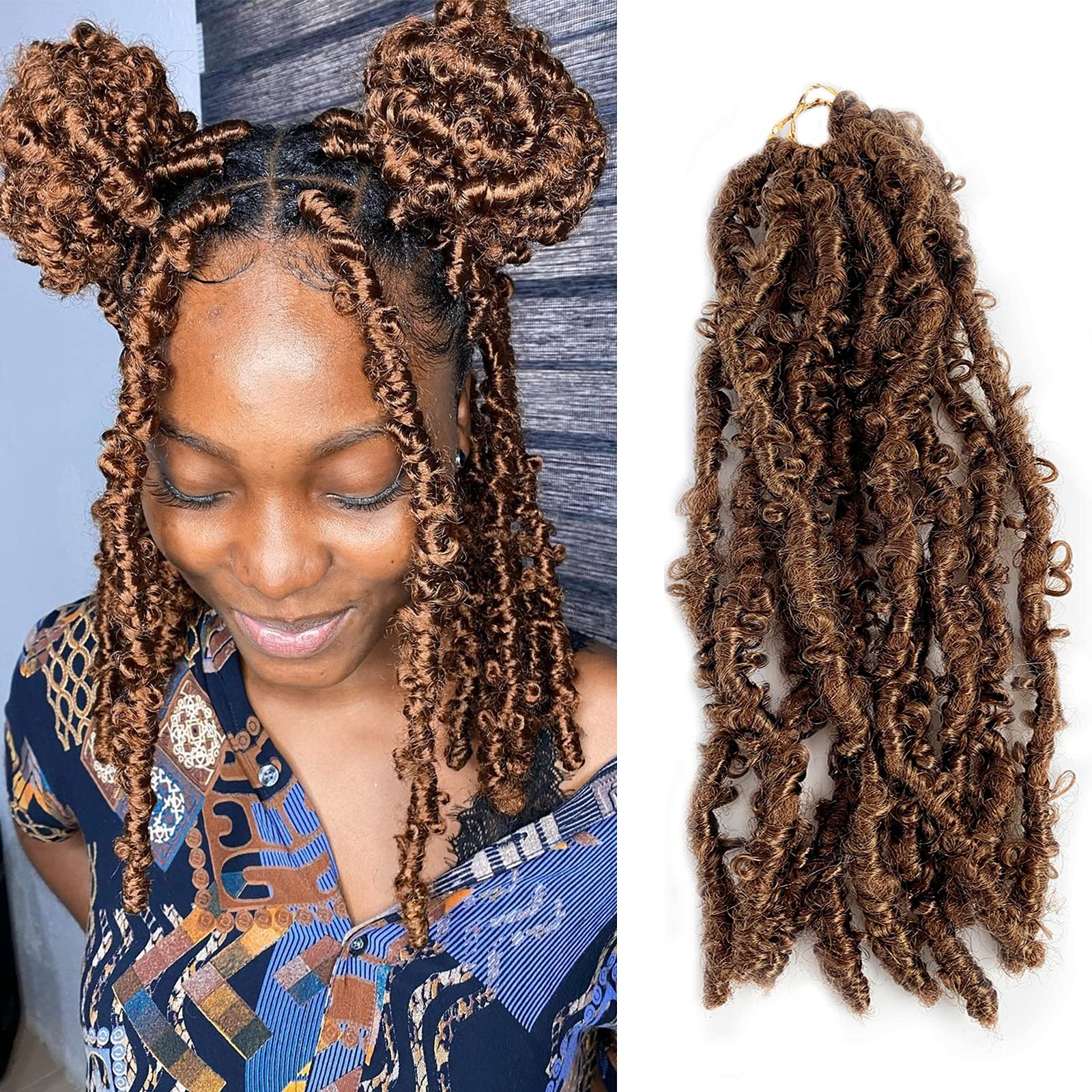 Butterfly Locs Crochet Hair 12 Inch Synthetic Crochet Braids Short ...