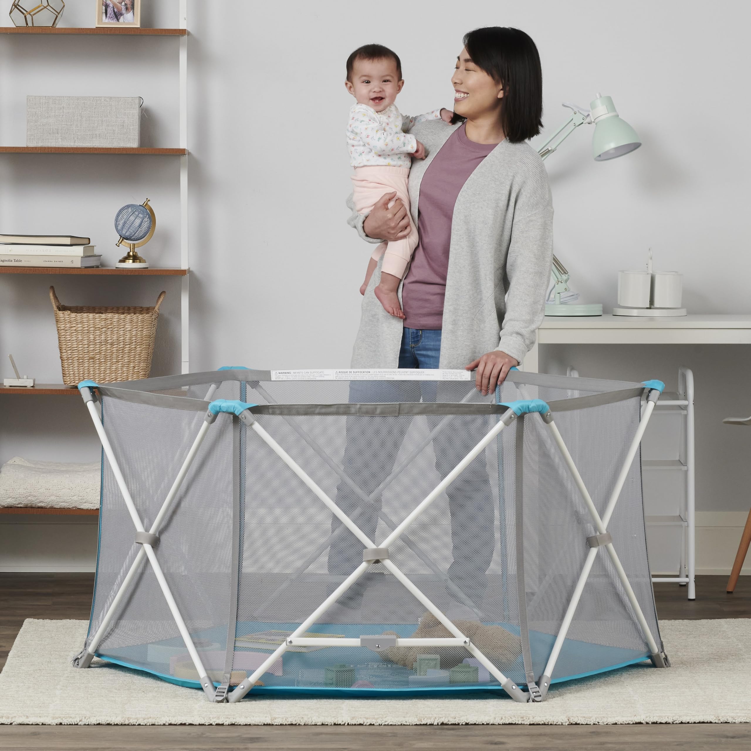 Amazon.com : Regalo My Portable Play Yard Indoor and Outdoor, Washable ...