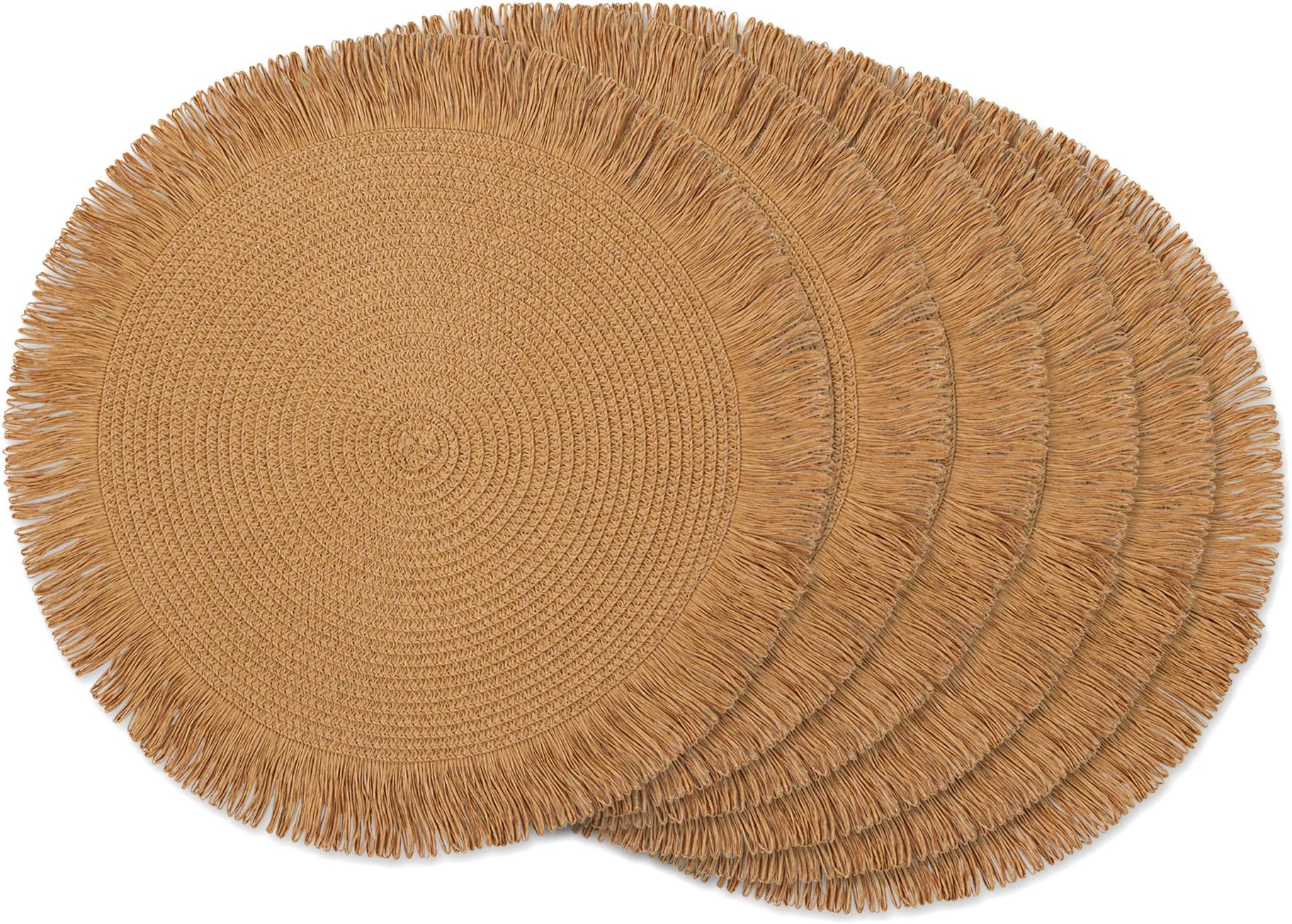 Amazon.com: Generic Natural Raffia Placemat, 16 Inch Round, Handmade ...