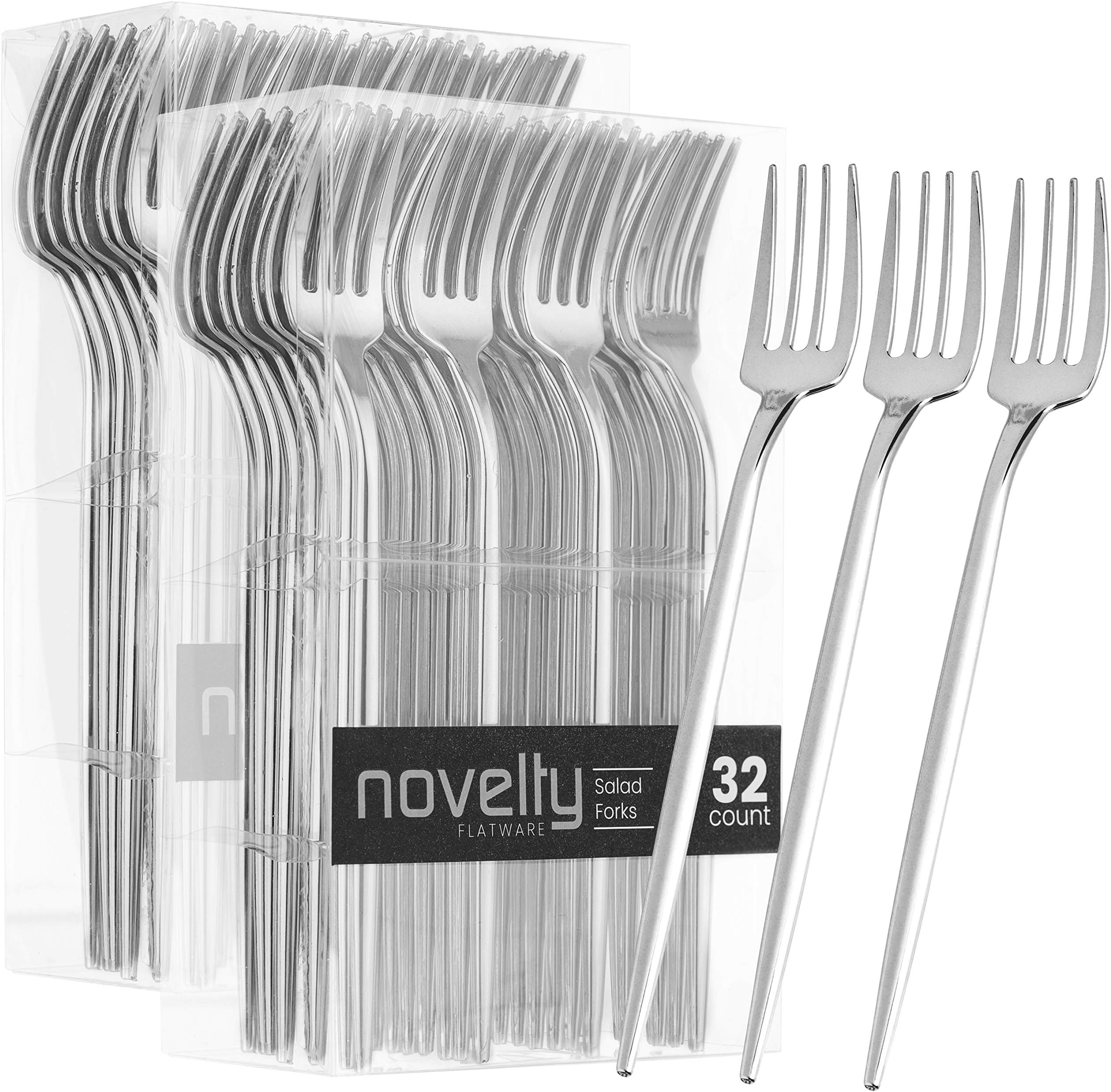 Amazon.com | Novelty Modern Flatware, Cutlery, Disposable Plastic Salad ...