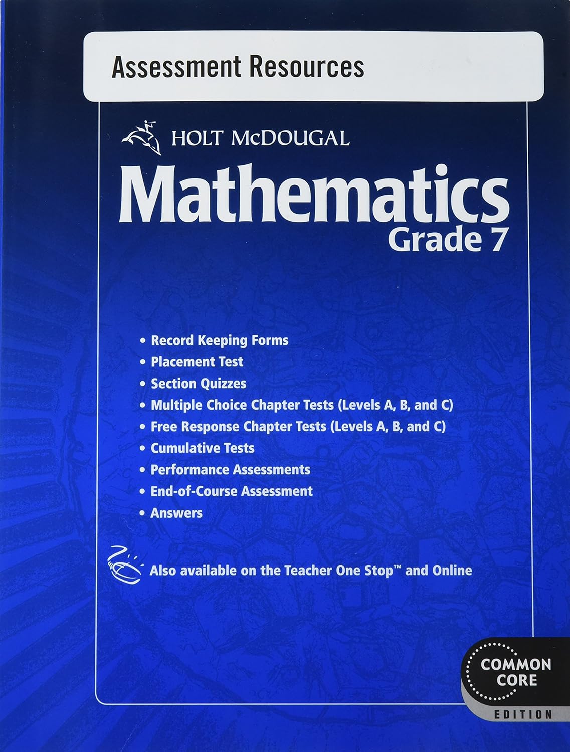 Amazon.com: Holt McDougal Mathematics: Common Core Assessment Resources ...