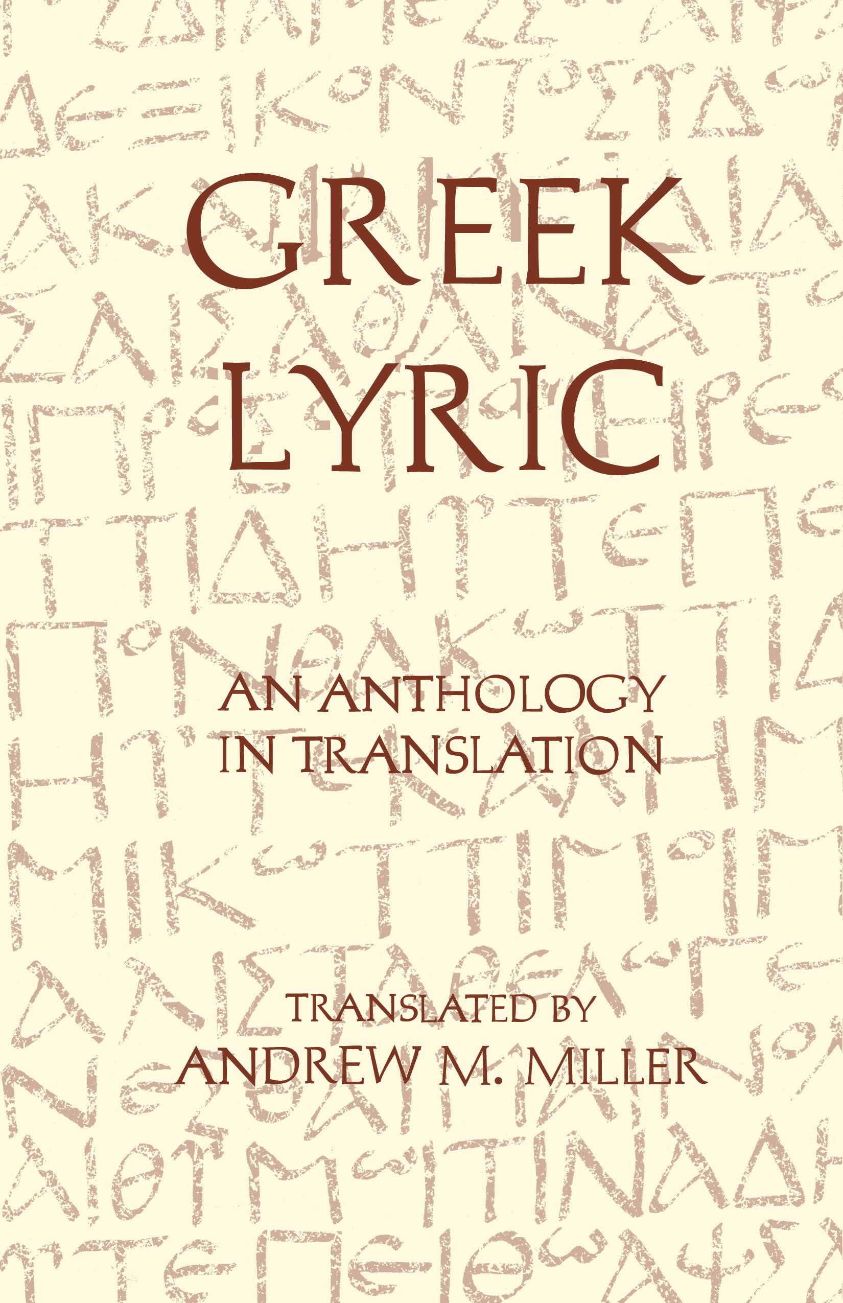 Amazon.com: Greek Lyric: An Anthology in Translation (Hackett Classics ...