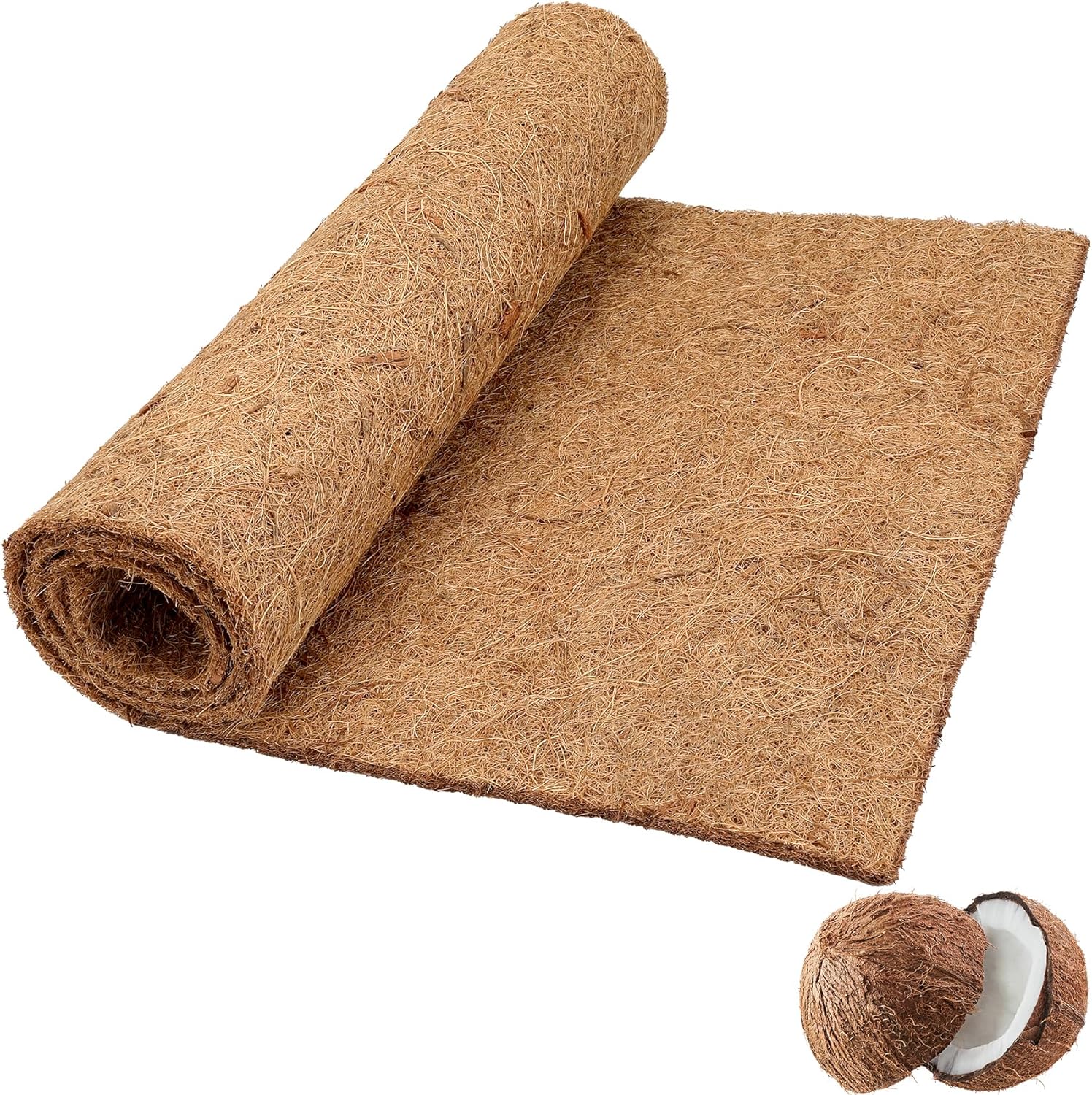 Amazon.com: Panapopo Coco Liner Roll, 16×120 Inch Natural Coconut Fiber ...