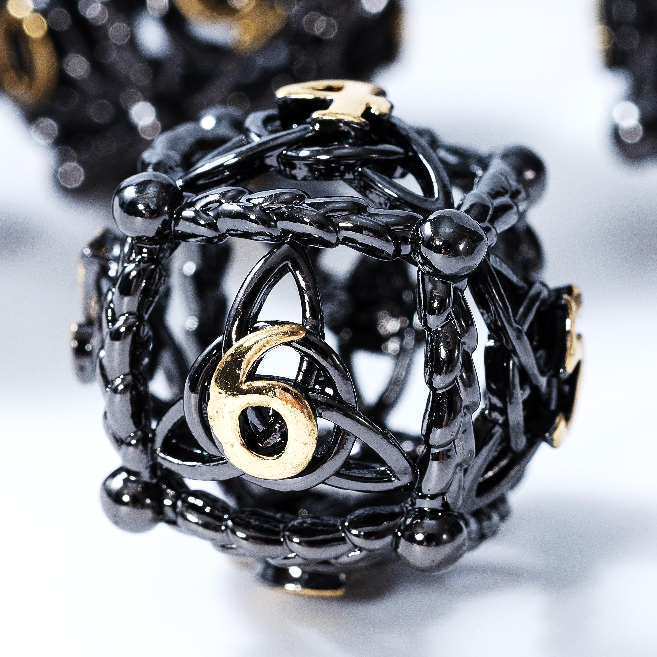 Amazon.com: Metal DND Dice Set - Unique Round Hollow Orb Design for ...