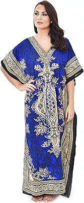 Nightingale Collection Robe pour femme - Bleu - Taille unique : Amazon ...