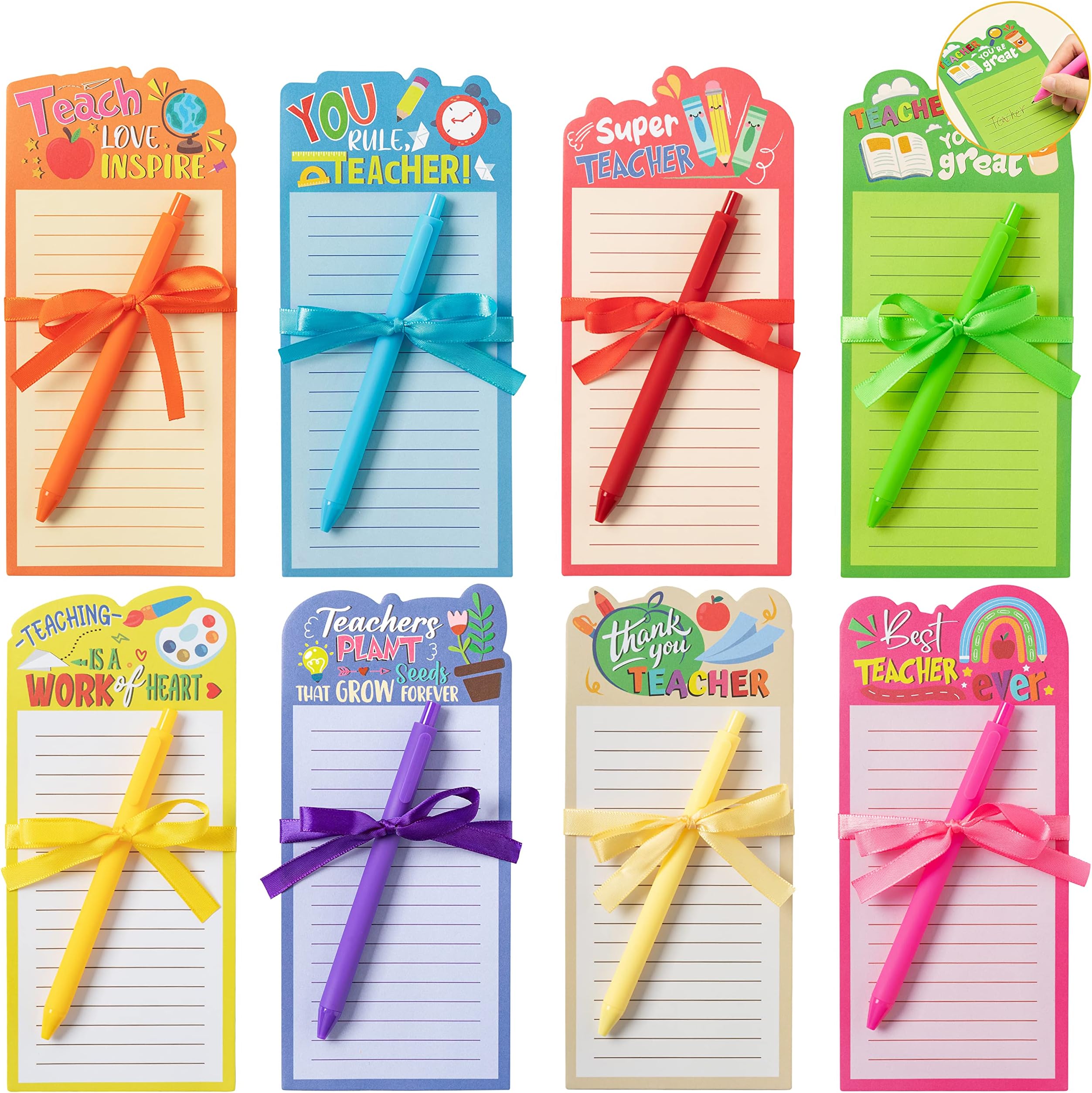 Amazon.com : Fancy Land Teacher Notepad Sets for Classroom Teacher ...