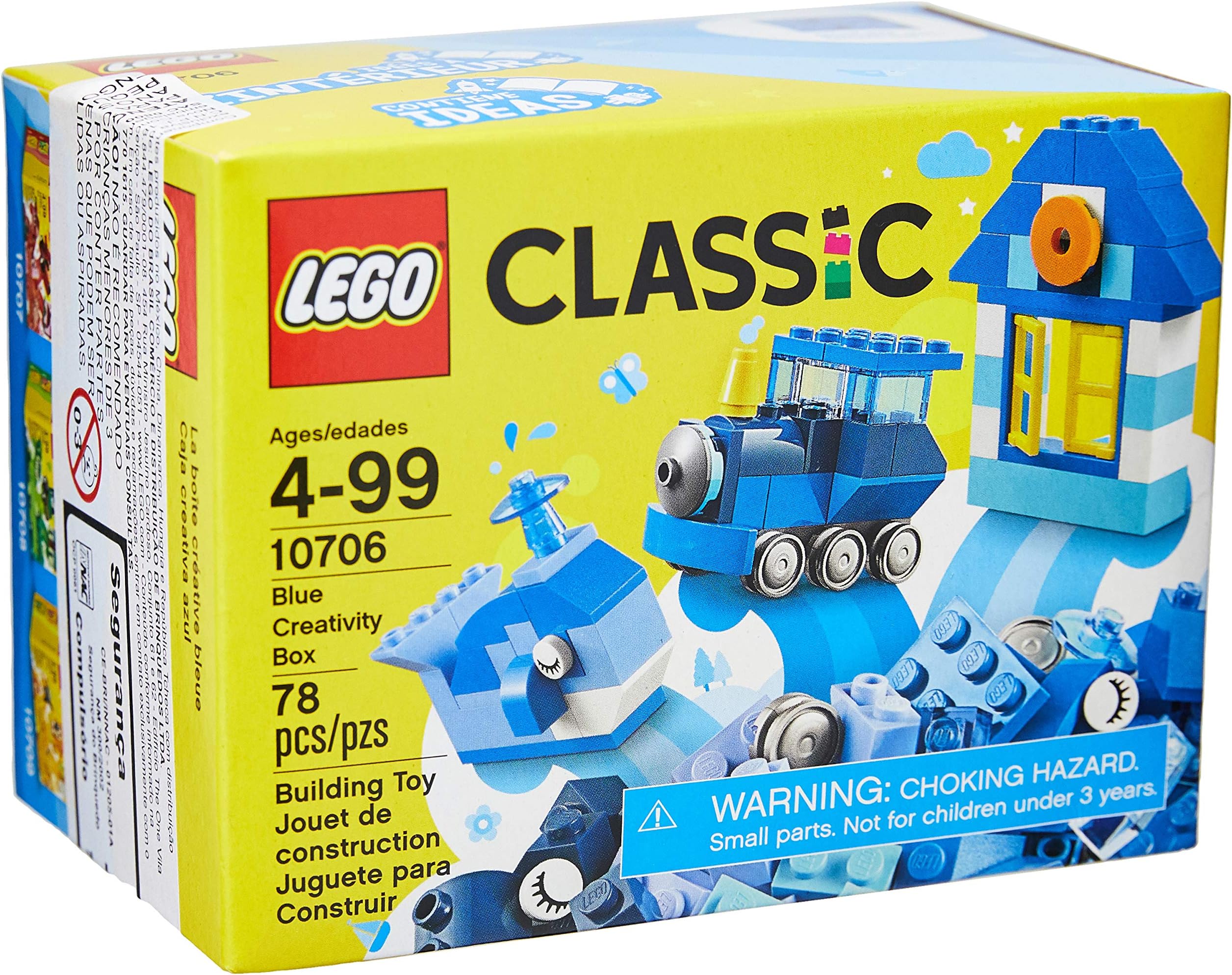 Amazon.com: LEGO Classic Blue Creativity Box 10706 Building Kit : Toys ...
