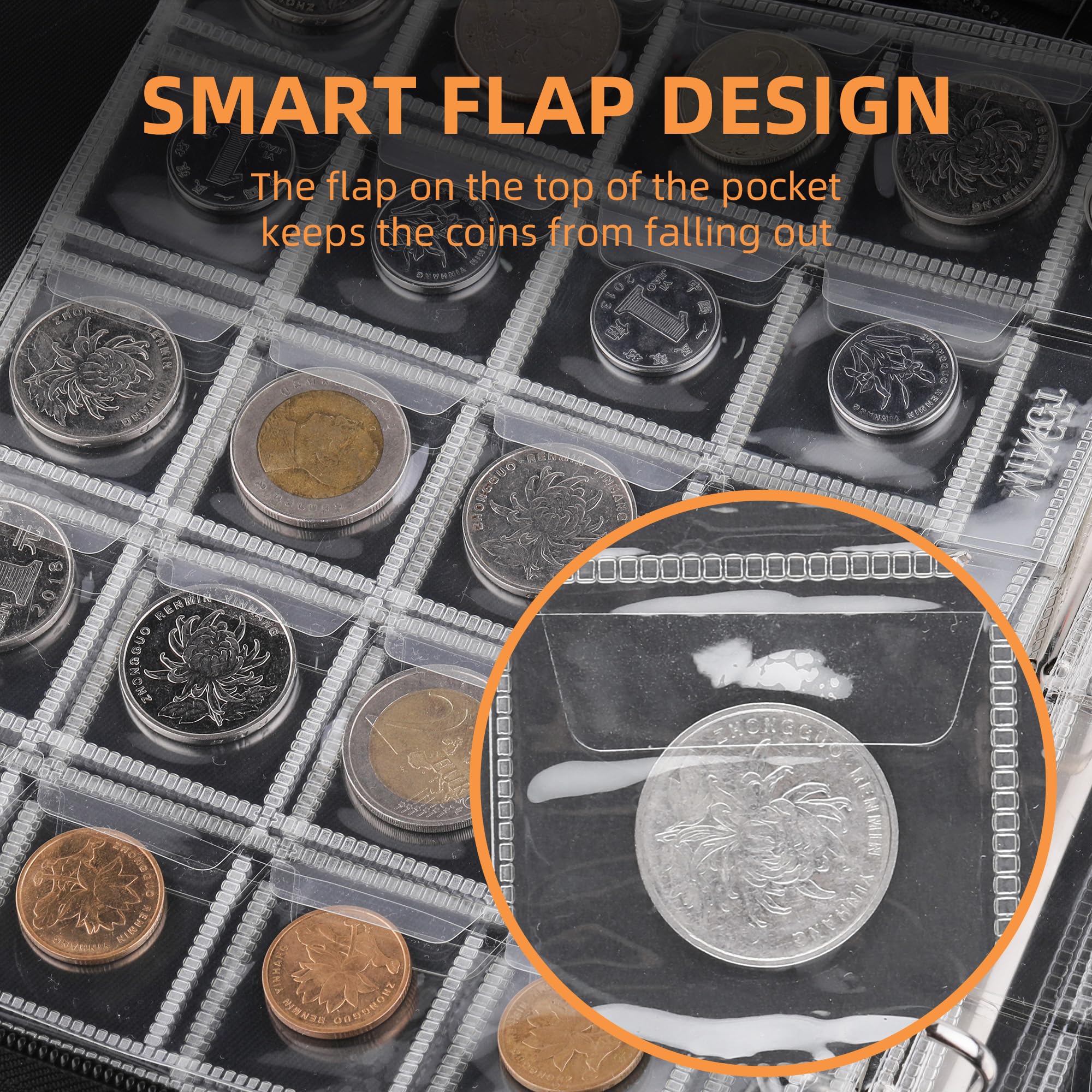 Snapklik.com : Coin Collection Book For Collector,260 Pockets Fireproof ...