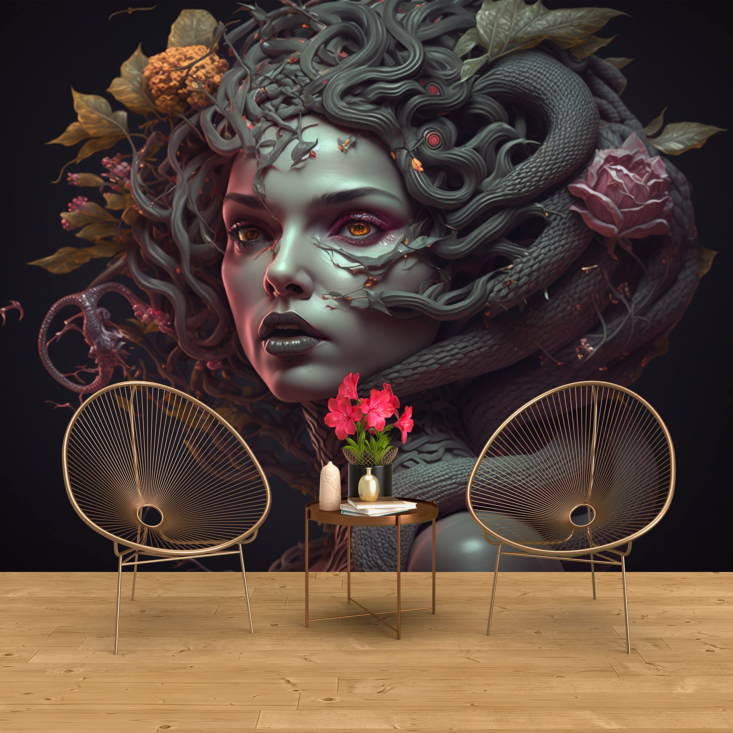 Wallpaper De Medusas Wallpaper Medusa Silver | Wallpaper From The 70s