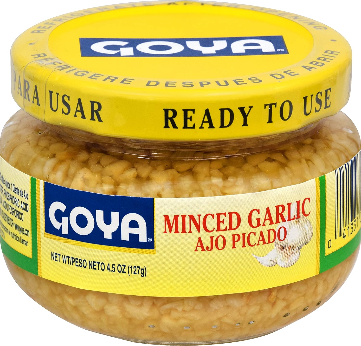 Amazon.com : Goya Foods Minced Garlic, 4.5 Ounce Glass : Grocery ...