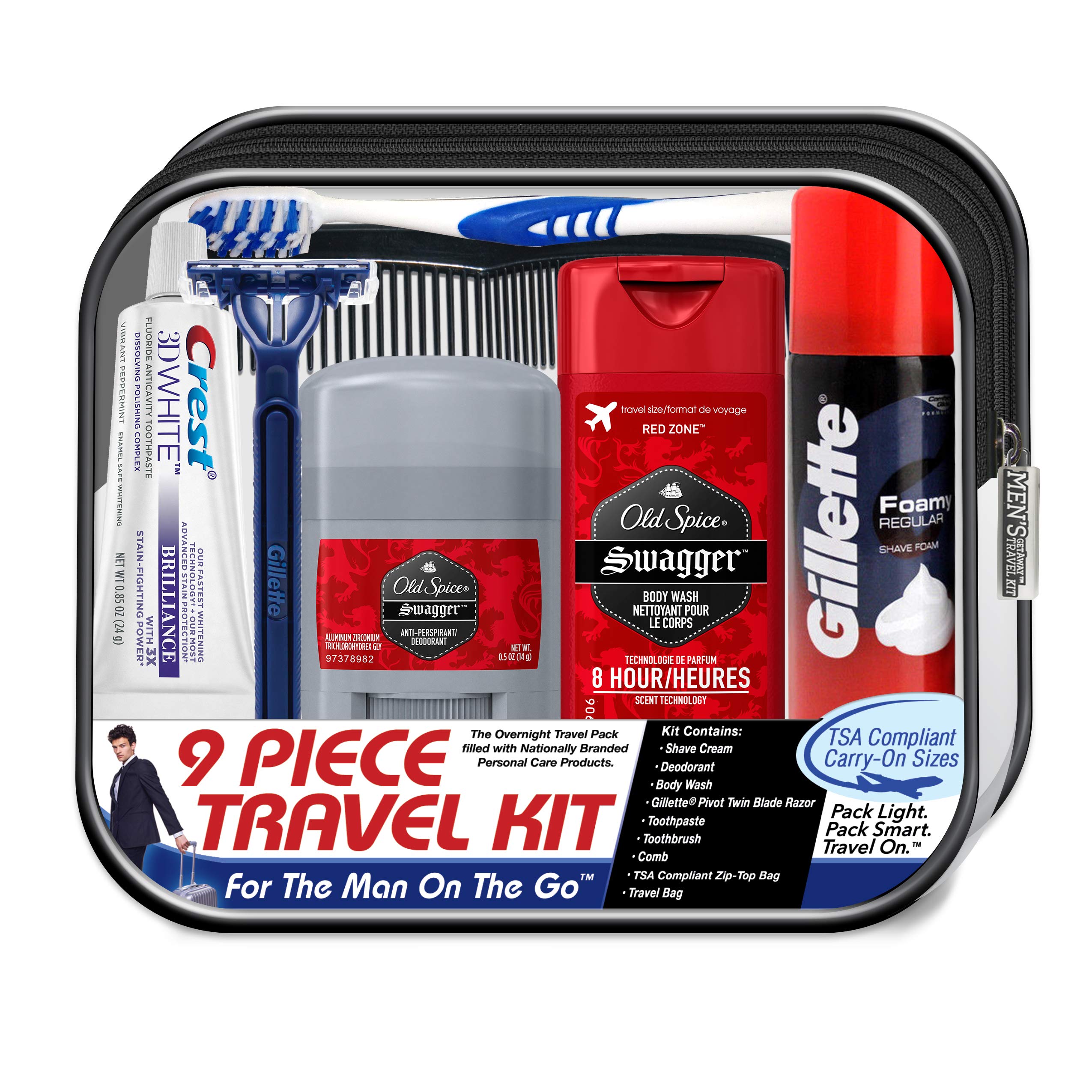 Buy Convenience Kits International Men's Deluxe, 9-Piece Kit with ...