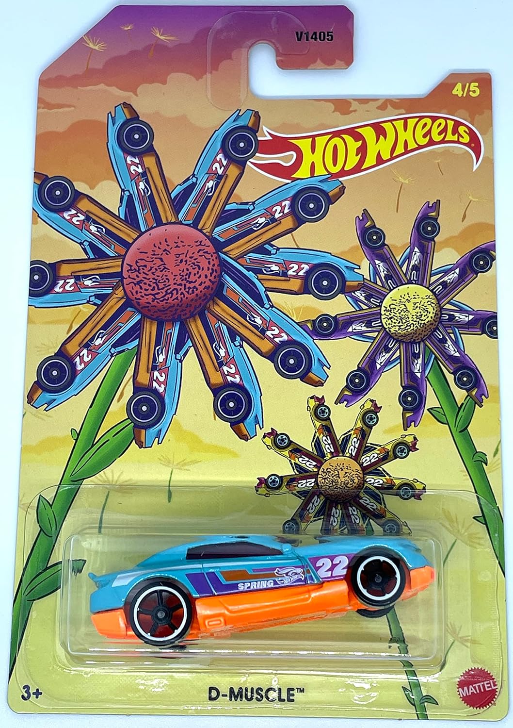 Amazon.com: Hot Wheels 2022 - D-Muscle - Spring Set 2022 [Teal] 4/5 ...