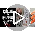 Amazon.com: Povitrulya 'Reading is Dreaming' - Embroidery Set for DIY ...
