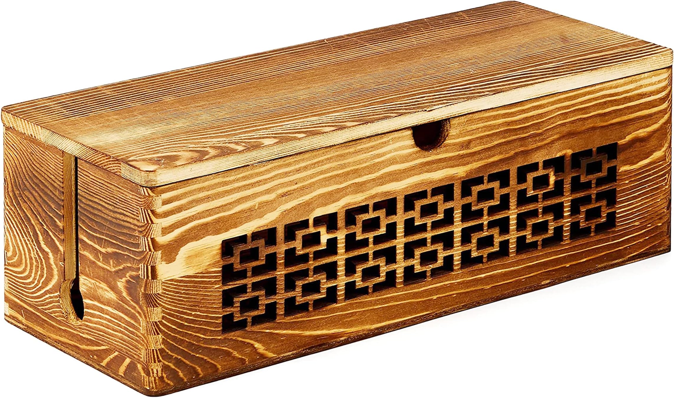 Amazon.com: Cable Management Box,Bamboo Cable Management Box,Cord ...