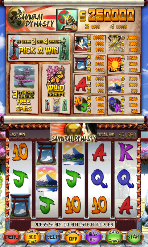 Samurai Dynasty Slot Machine - App on Amazon Appstore