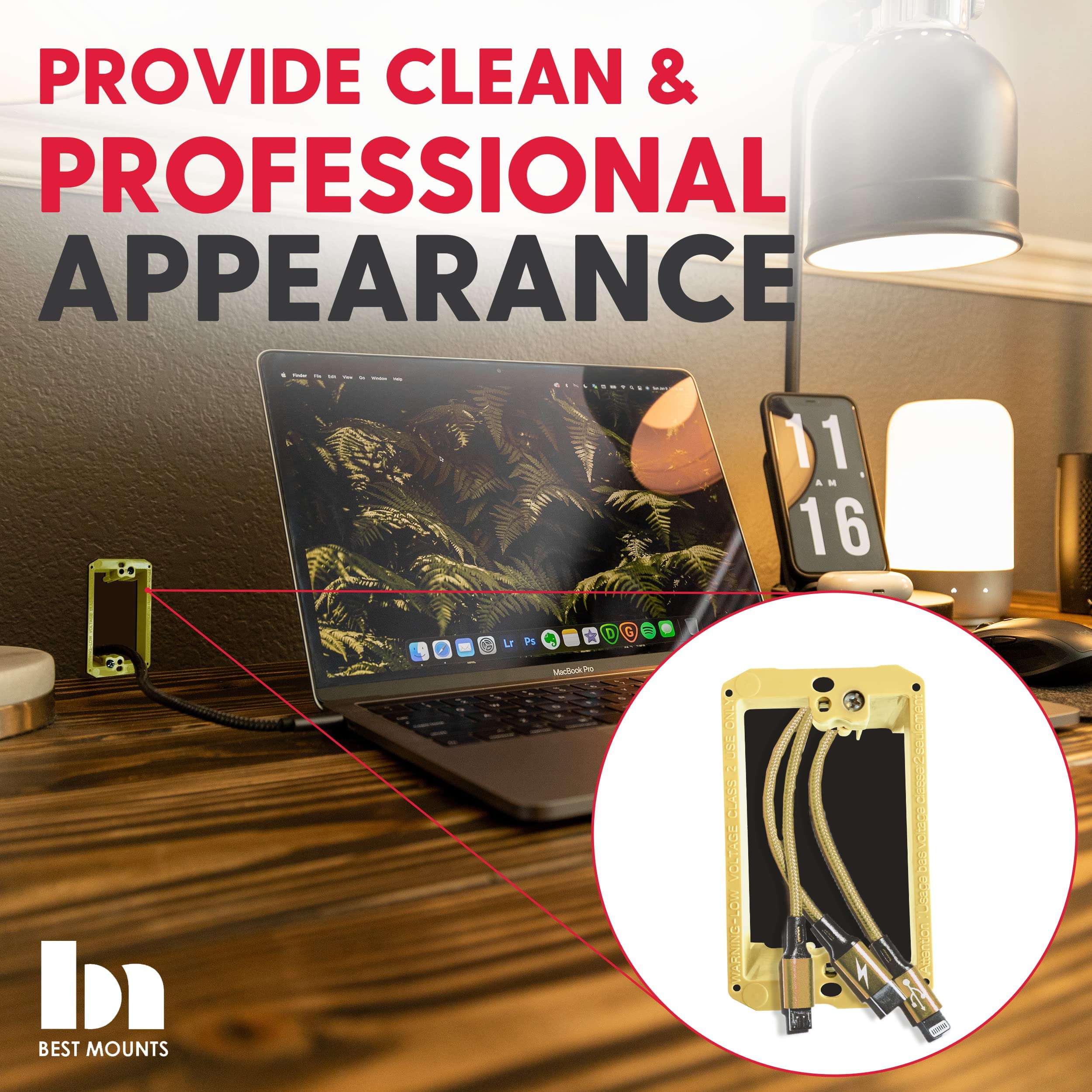 Snapklik.com : BestMounts - 12 Pack Low Voltage Mounting Brackets 1 ...