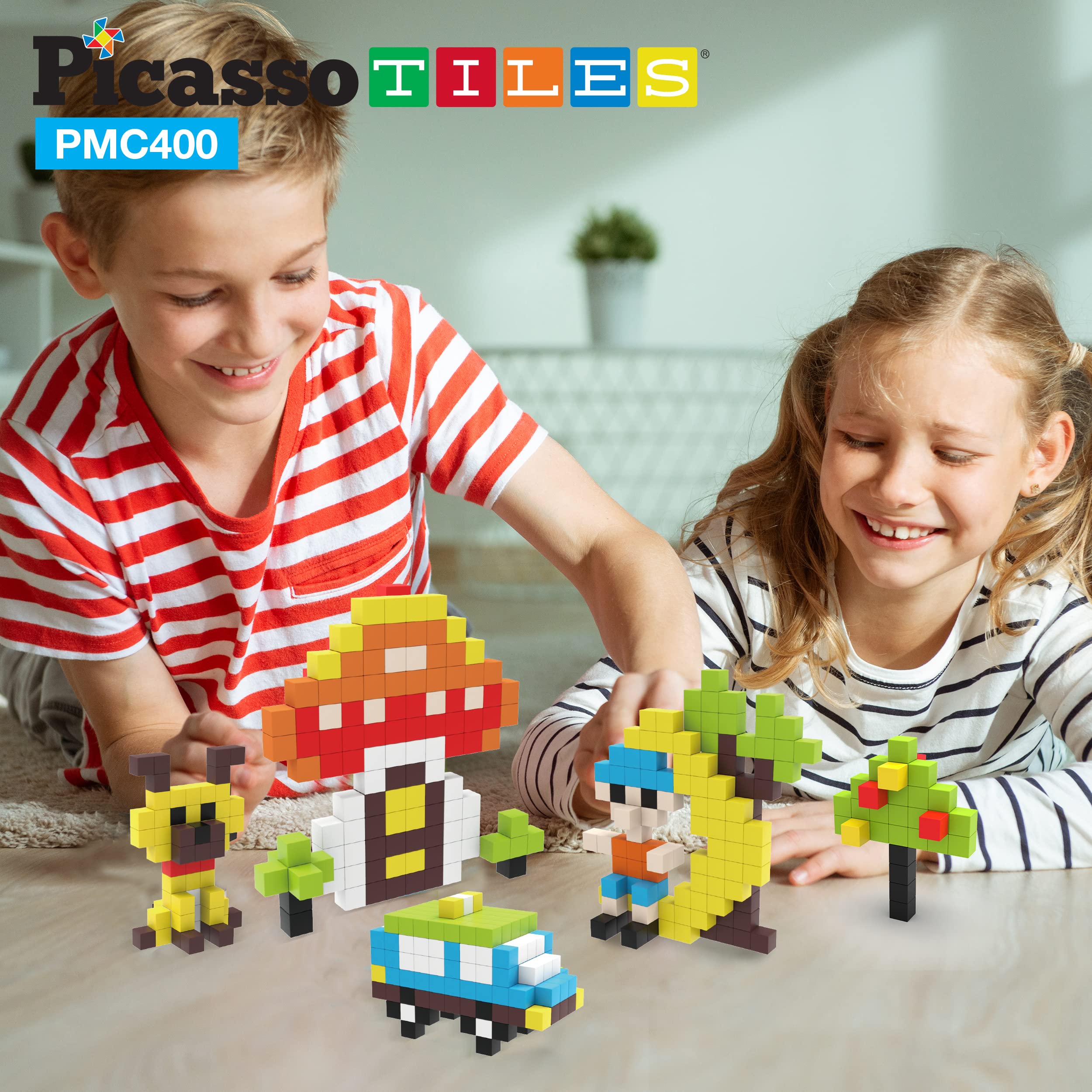 Snapklik.com : 05” Pixel Magnetic Puzzle Cube 400 Piece Mix & Match Cubes Sensory Toys STEAM ...