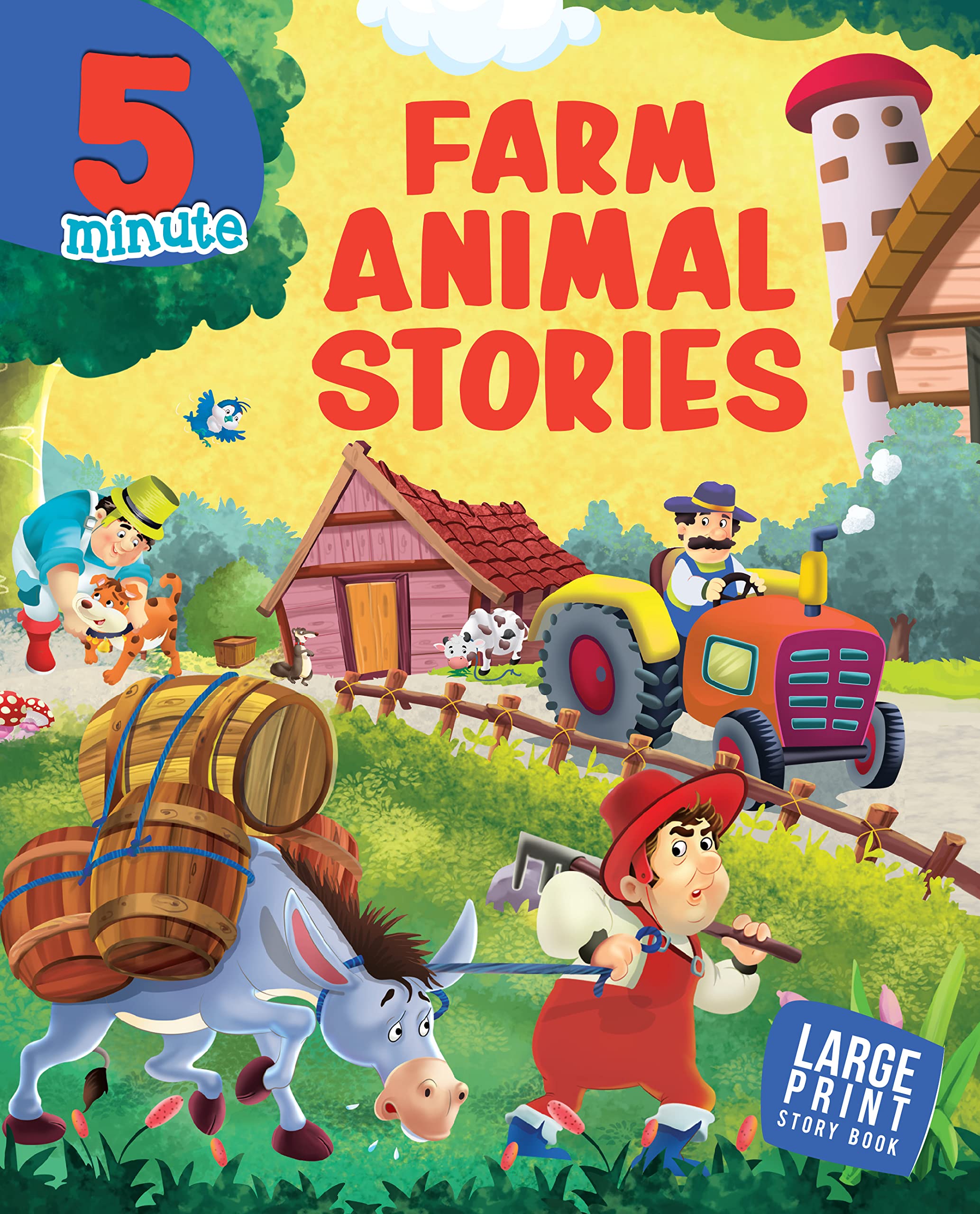 Buy 5 Minute Farm Animal Stories - Bedtime Story Book for Kids ...
