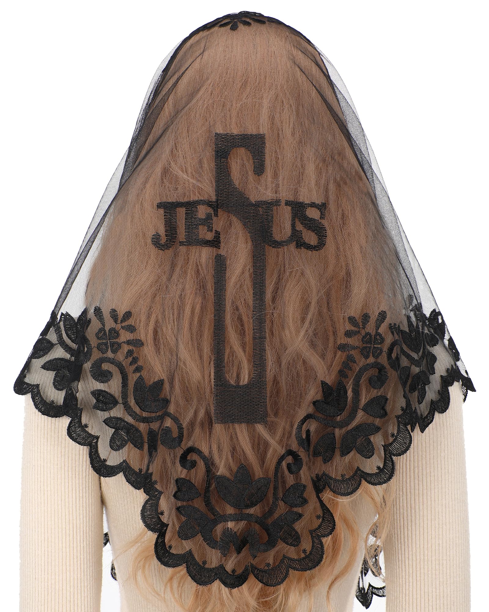 Snapklik.com : Triangular Religious Veil-Catholic Church Simple Letter ...
