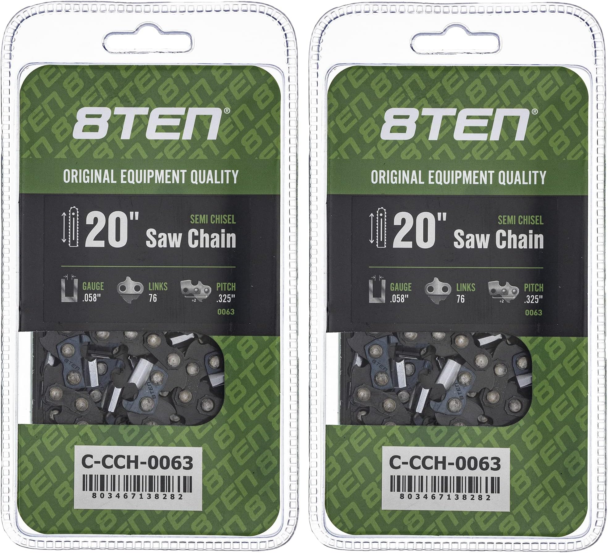 Amazon.com: Oregon 21BPX076G 76 Drive Link Micro Chisel Chain, 0.325 ...