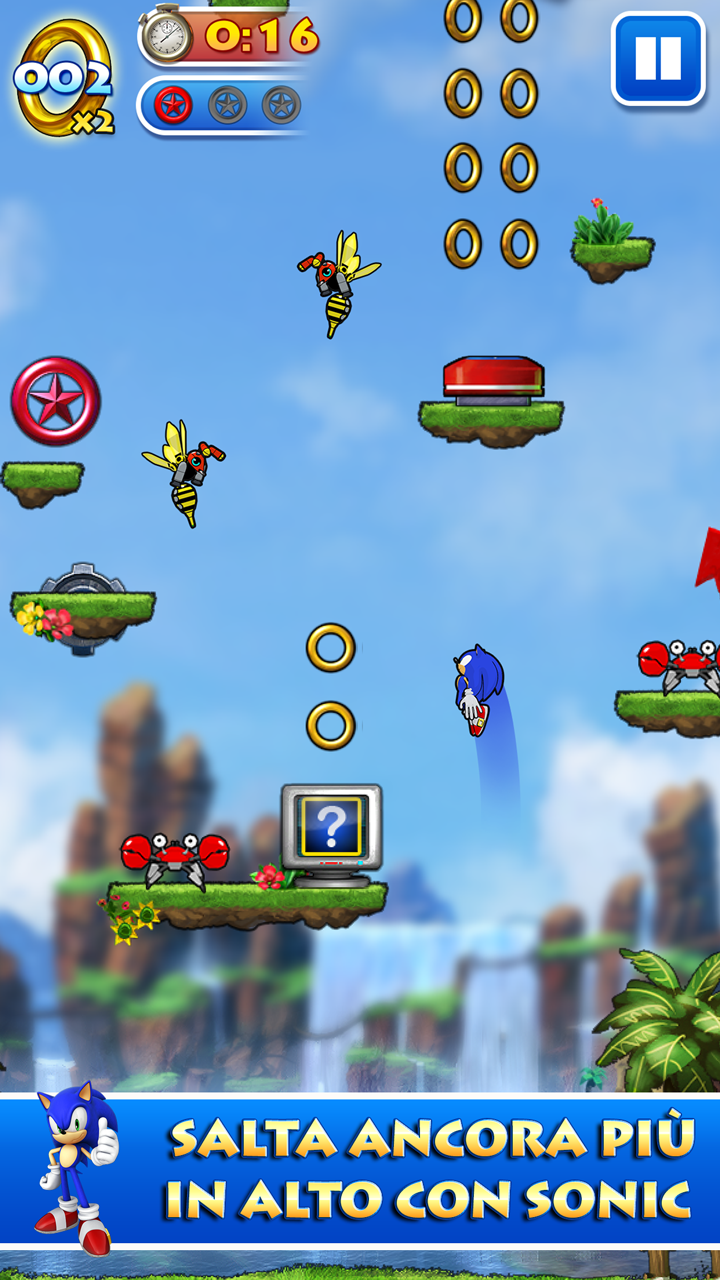 Aplicación Sonic Jump en Amazon Appstore