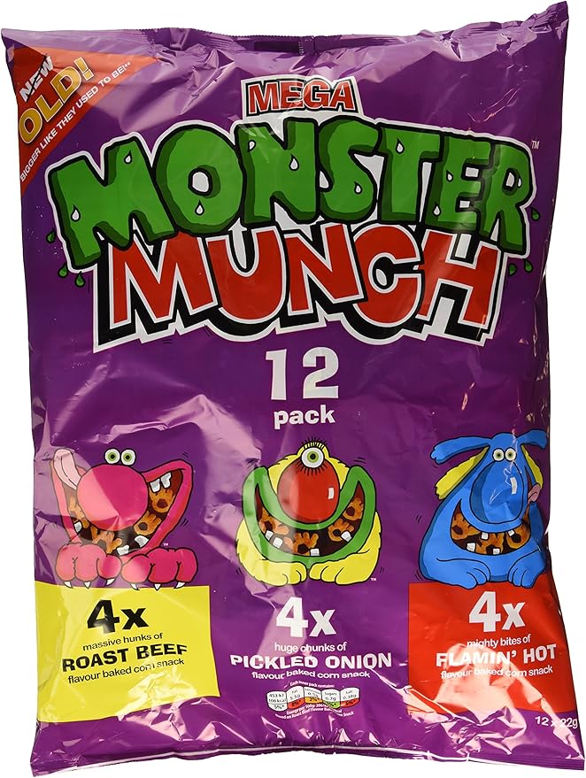 Monster Munch Variety Crisps 12 Pack (Pack Of 5) : Amazon.co.uk: Grocery