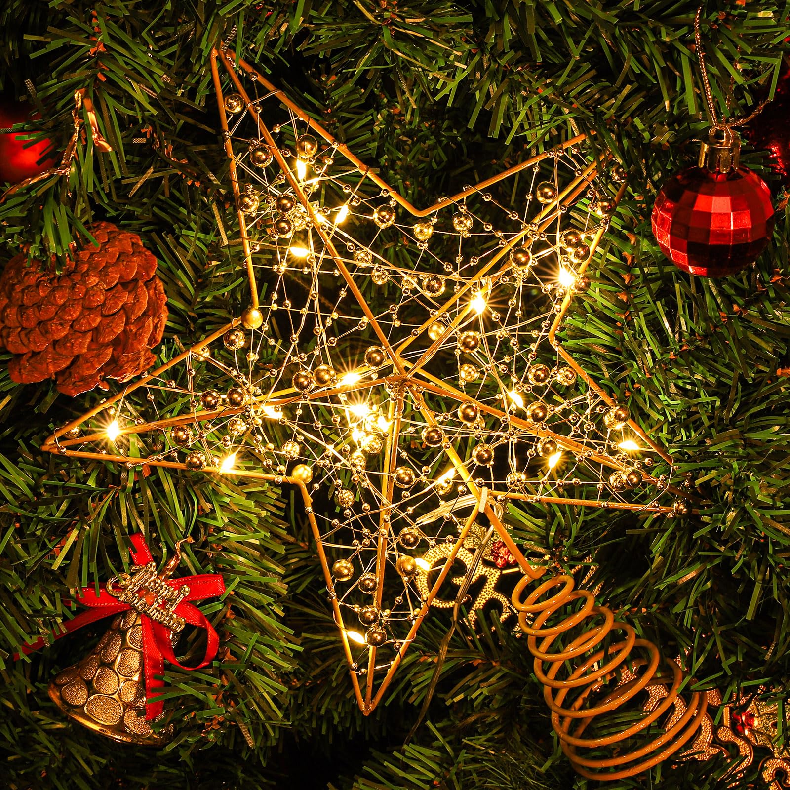 Votuku Projecteur Noël Led Carte De Noël Avec Sapin Et Flocon De Neige ...