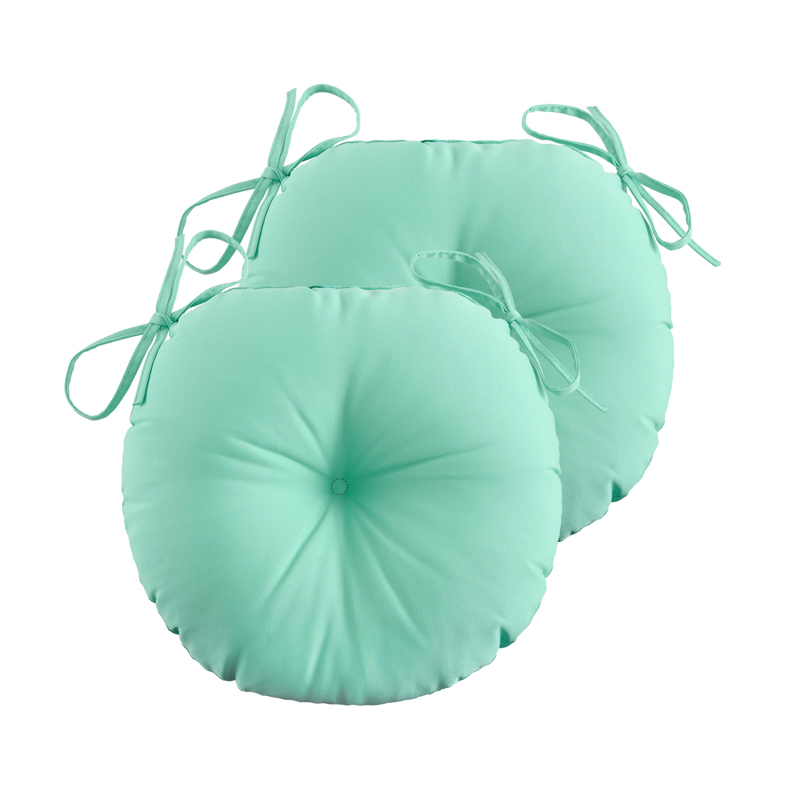 Amazon.com: ZEOLABS Bistro Chair Cushions,15 inch Waterproof Tufted ...