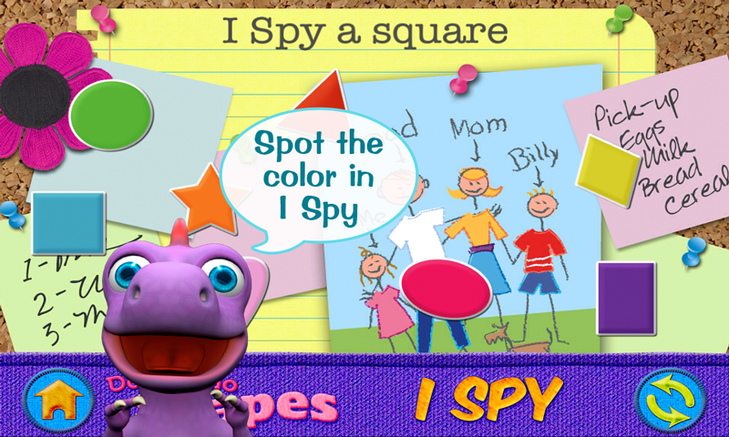 Shapes with Dally Dino - Preschool Kids Learn Shapes with A Fun ...