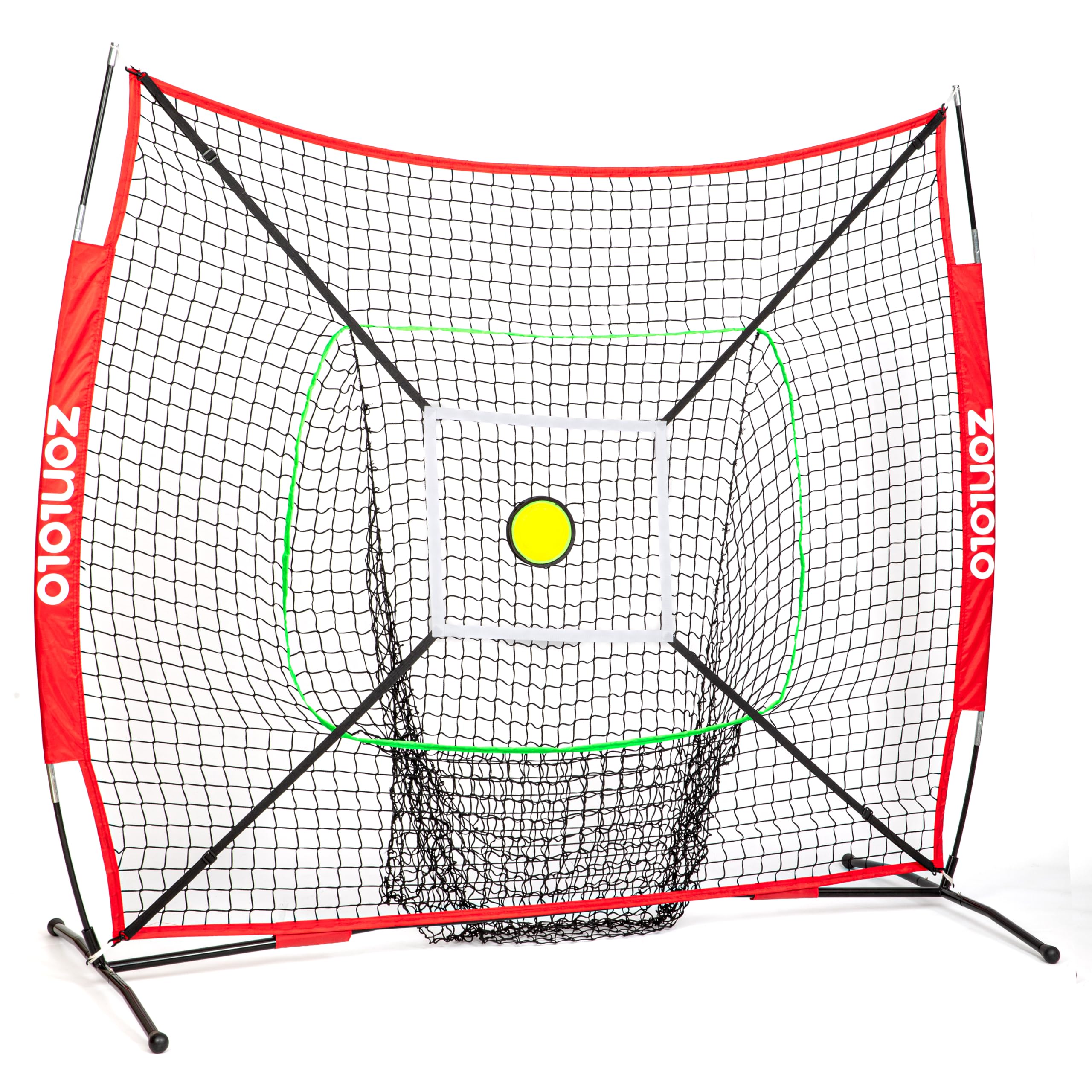 6x6ft Portable Baseball & Softball Net for Hitting and Pitching, with ...