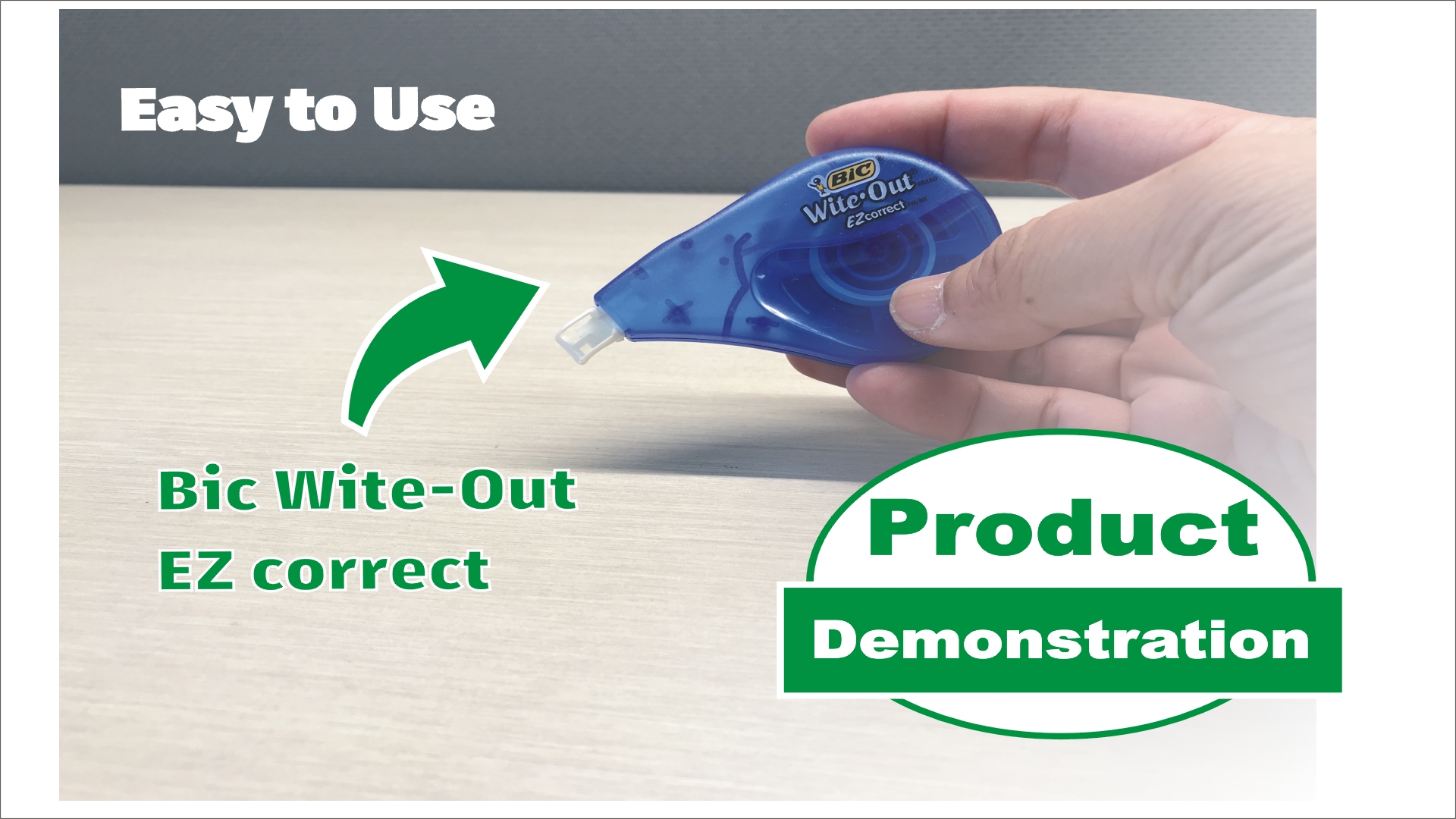 Watch Product Demonstration - BIC Wite-Out EZ Correct tape on Amazon Live