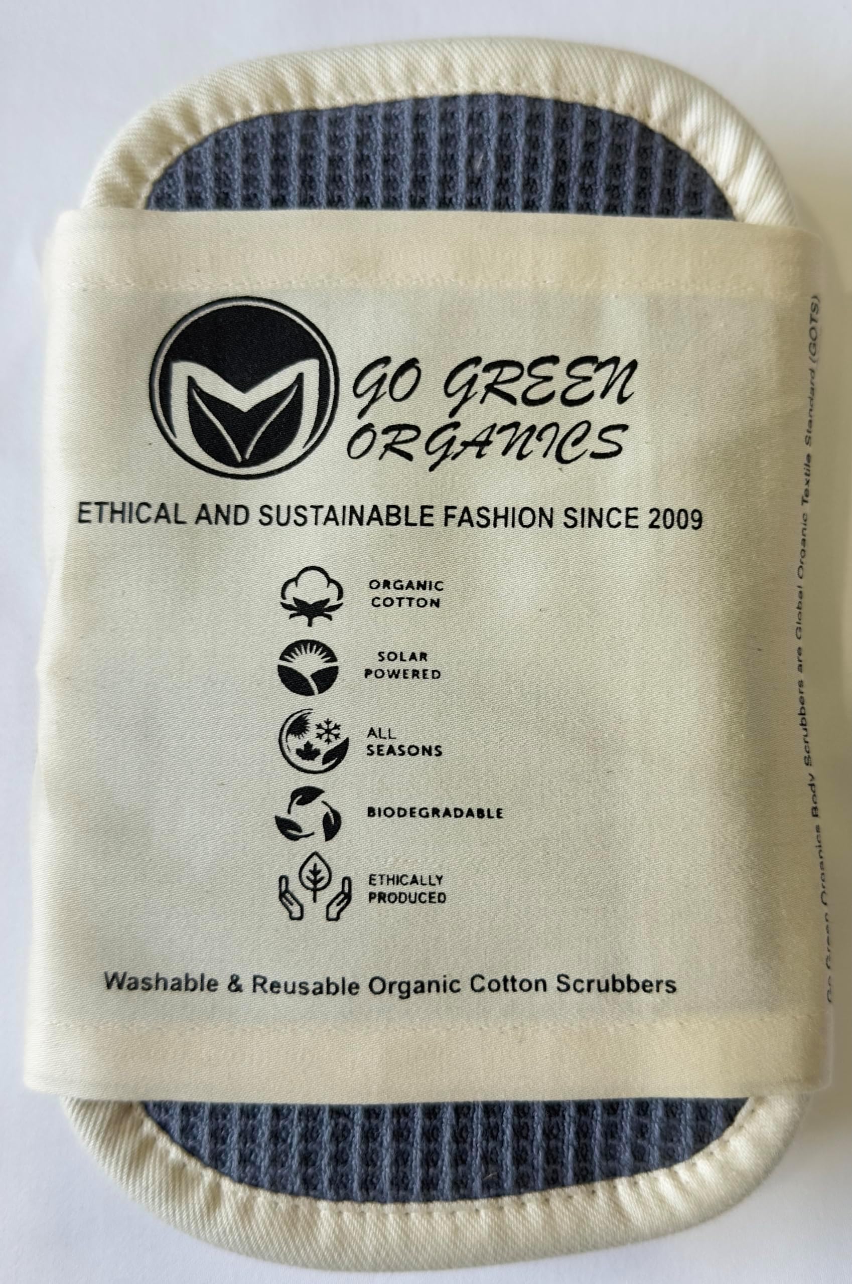 Amazon.com: Organic Cotton Reusable Long Lasting Sponge Scrubber - Pack ...