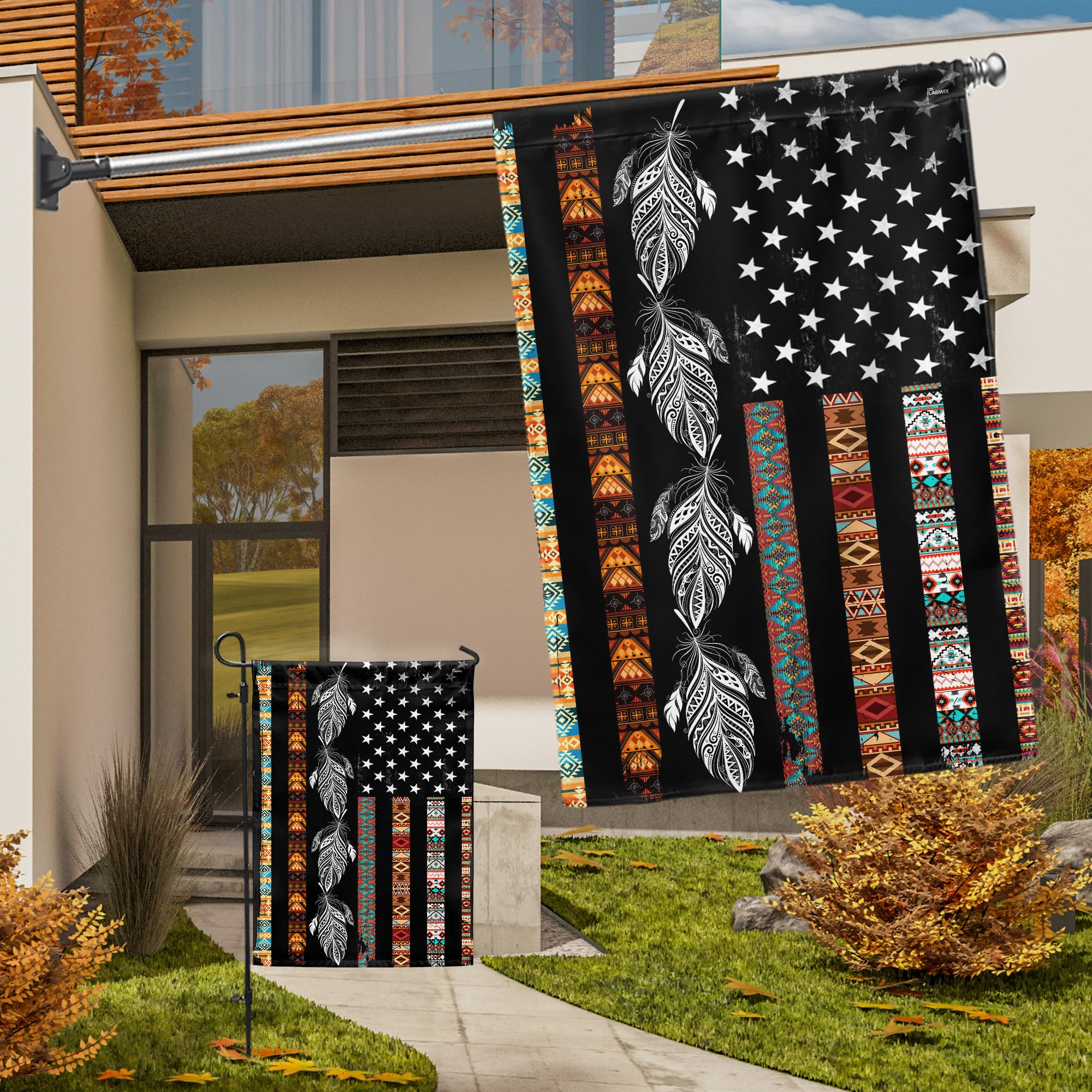 Snapklik.com : FLAGWIX Boho Native American Flag, Patriotic American ...