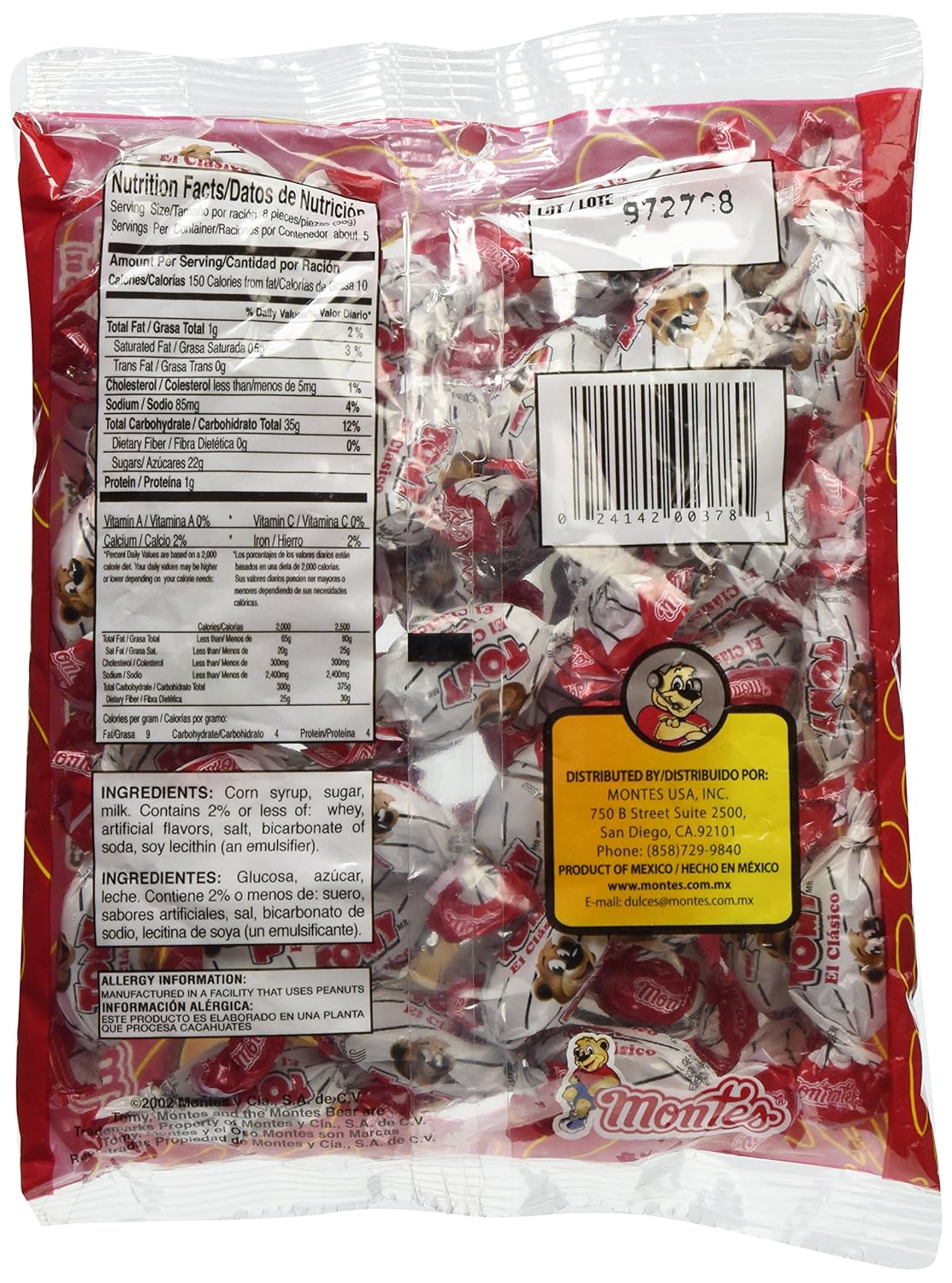 Montes Tomy Rich Butterscotch Hard Candy