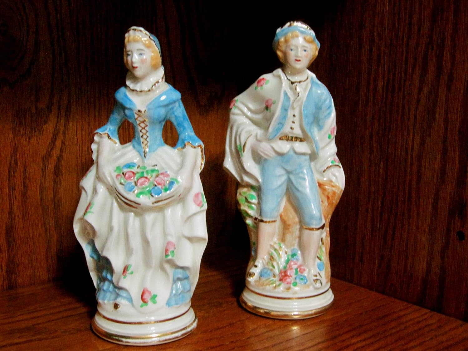 Amazon.com: Vintage Porcelain Prince and Princess Figurines (8" Tall ...