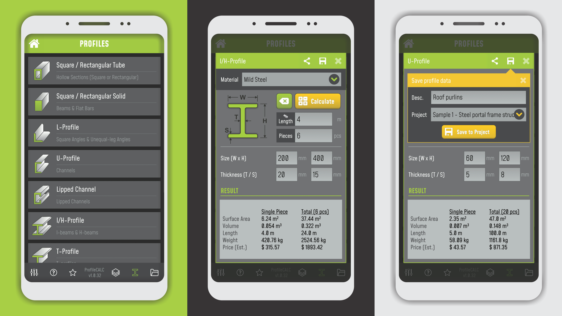ProfileCALC Pro – Profile weight & surface calculator - App on Amazon ...