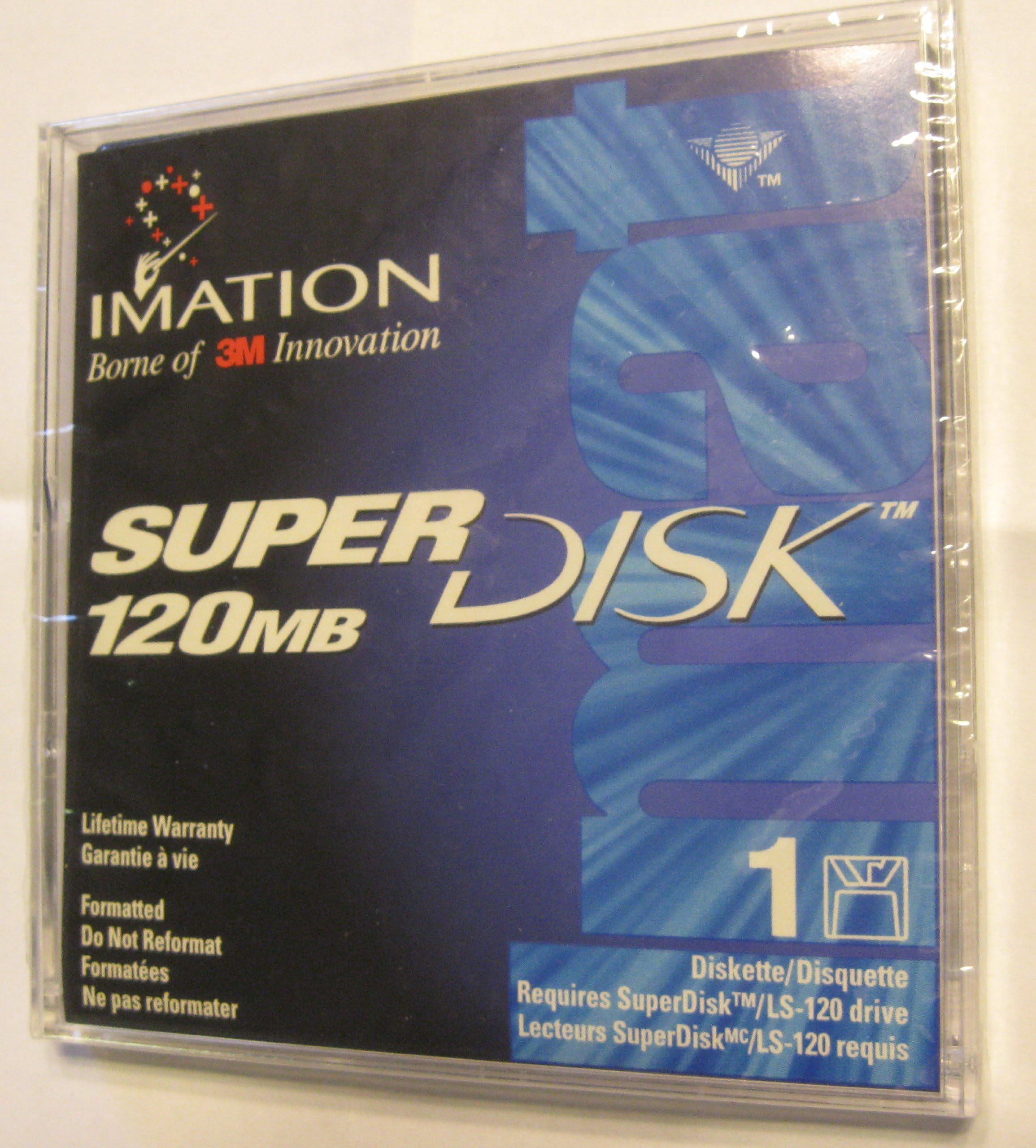 Amazon.com: Imation SuperDisk 120MB (3-Pack) LS-120 Super Disk ...
